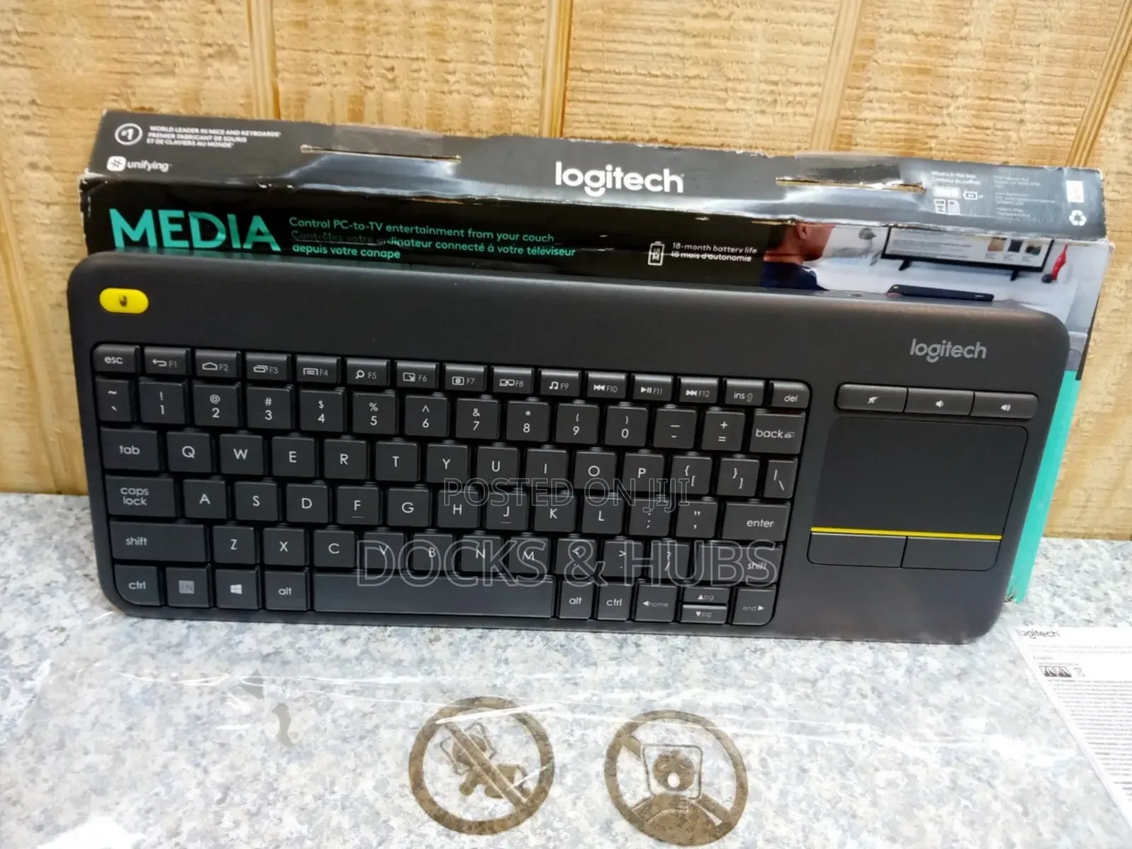Logitech Plus Wireless Keyboard for Pc/Tv/Laptop With Touchpad in ...
