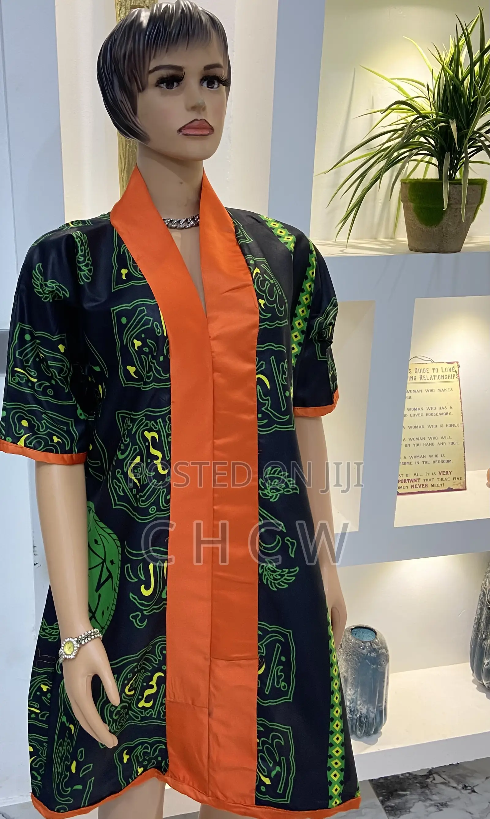 Beautiful Orange Ankara African Print Designed Bubu Dress in Accra ...