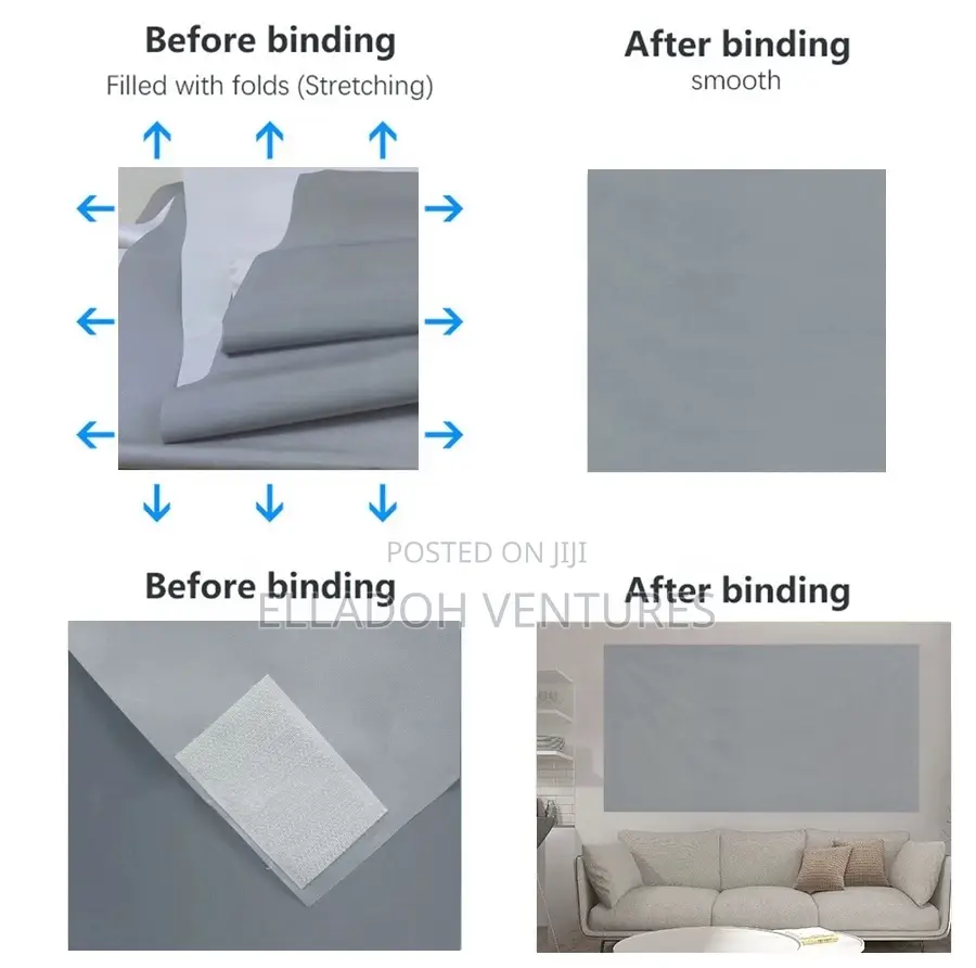 Hy320 Mini Projector Tv Box (Free Sport Matches) + Projector Screen in ...