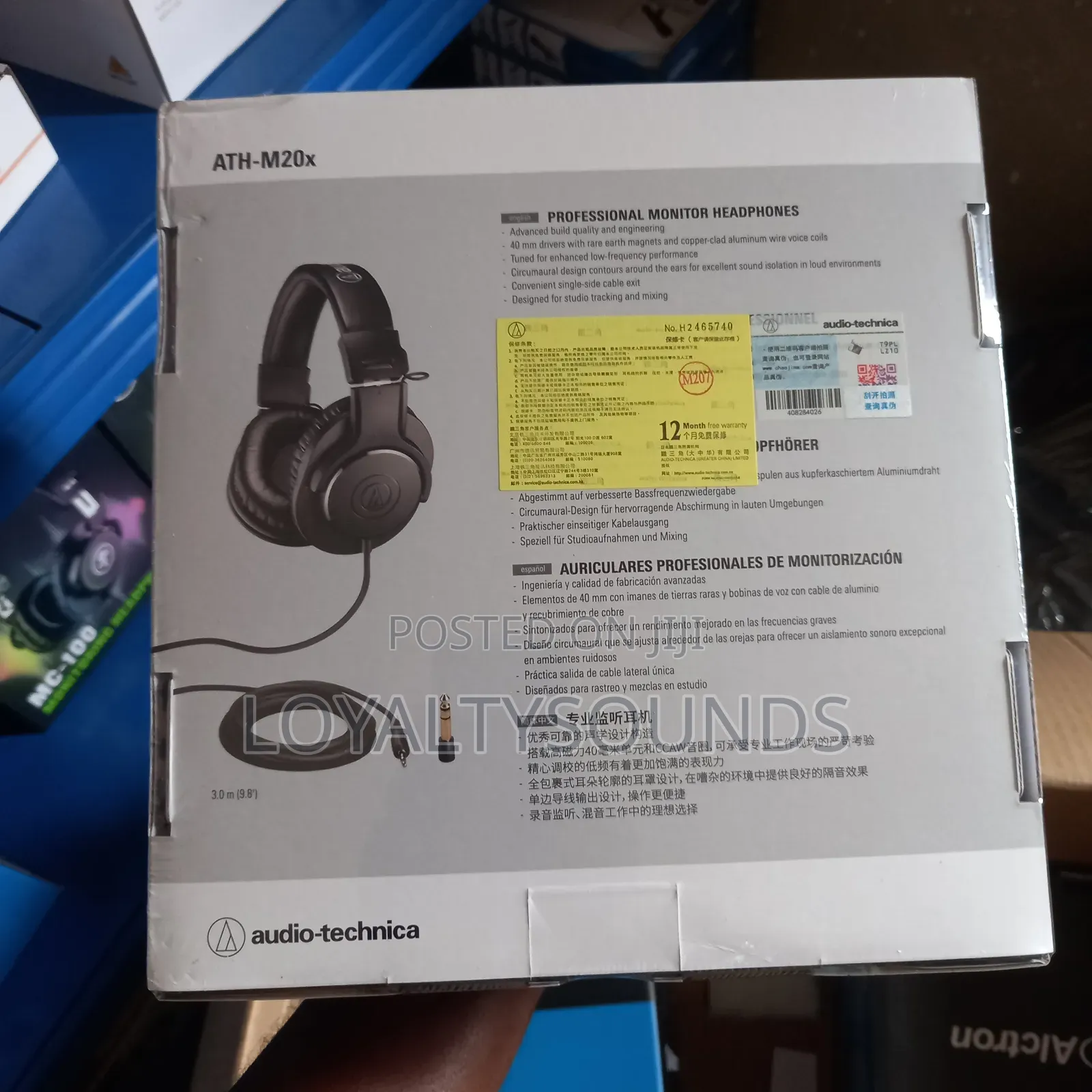 Audio-technica Ath-m20x Closed Back Studio Headphones in Adjiriganor ...