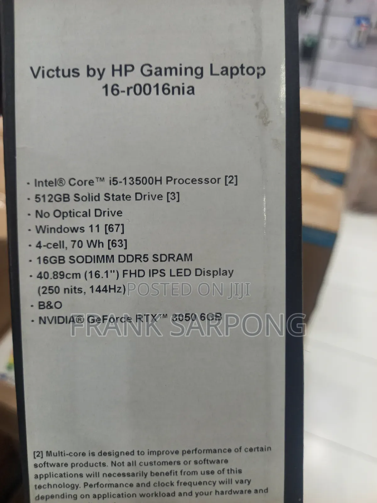 New Laptop HP Victus 16 16GB Intel Core I5 SSD 512GB in Dansoman ...