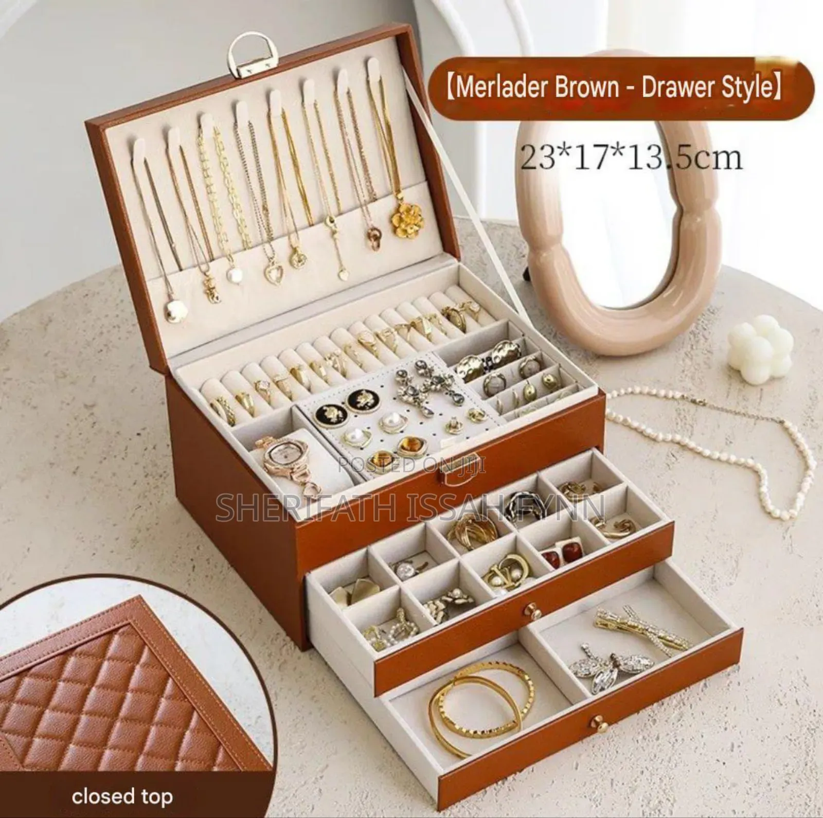 Drawer-Style Jewelry Box in Spintex - Storage & Organization, Rifa's ...