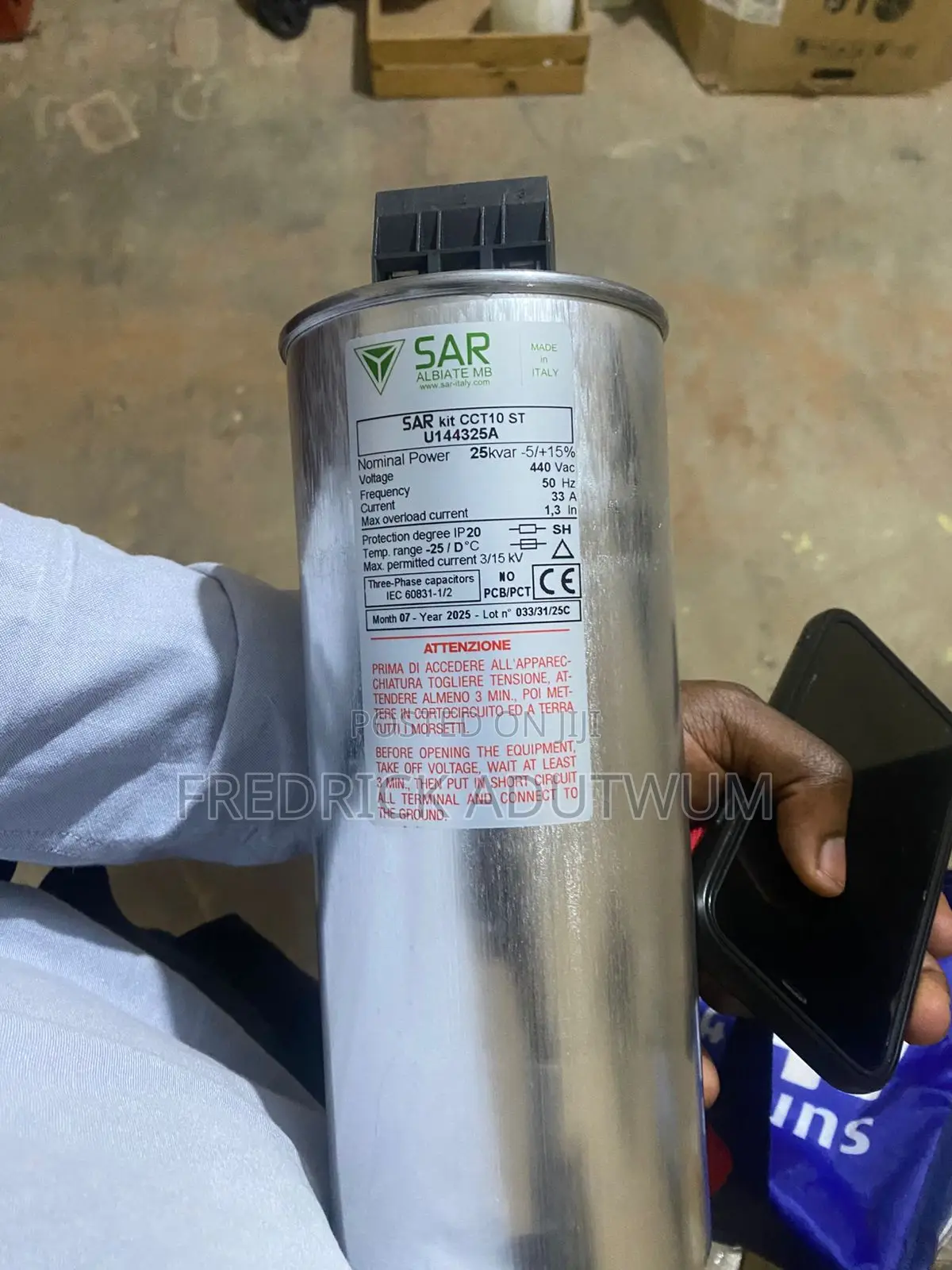 Power Factor Correction Capacitors in Ashomang Estate - Electrical ...