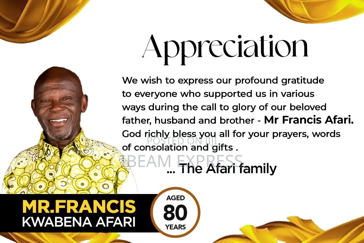 Funeral Posters in Accra New Town - Printing Services, Ibeam Express ...