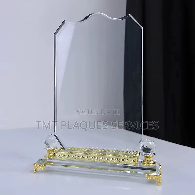 Golden Crystal Award Plaque for Your Events and Awards in Lapaz - Arts ...