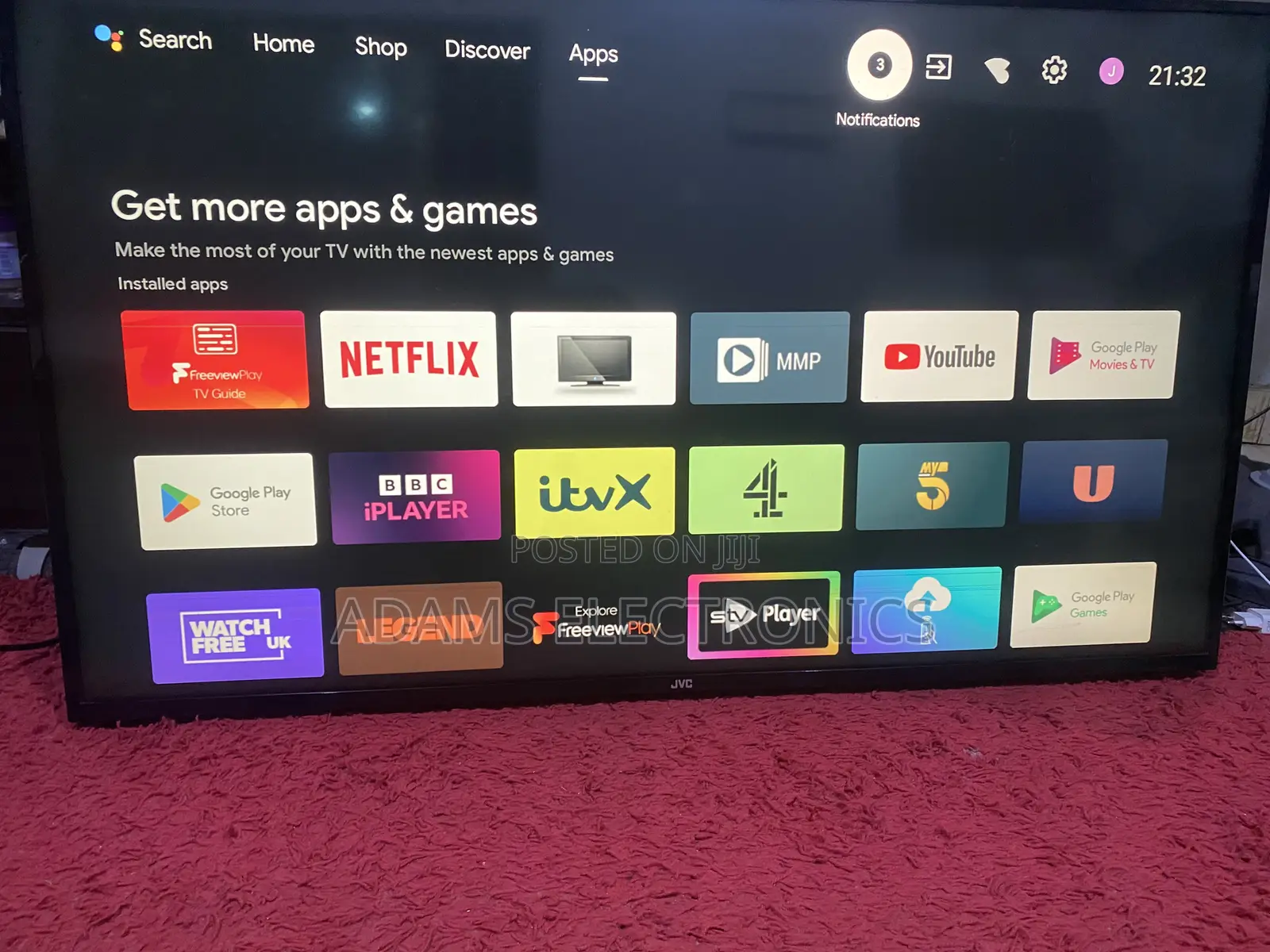 A Very Nice Home Use Smart Android JVC 50 Inches Tv For in Pokuase - TV ...