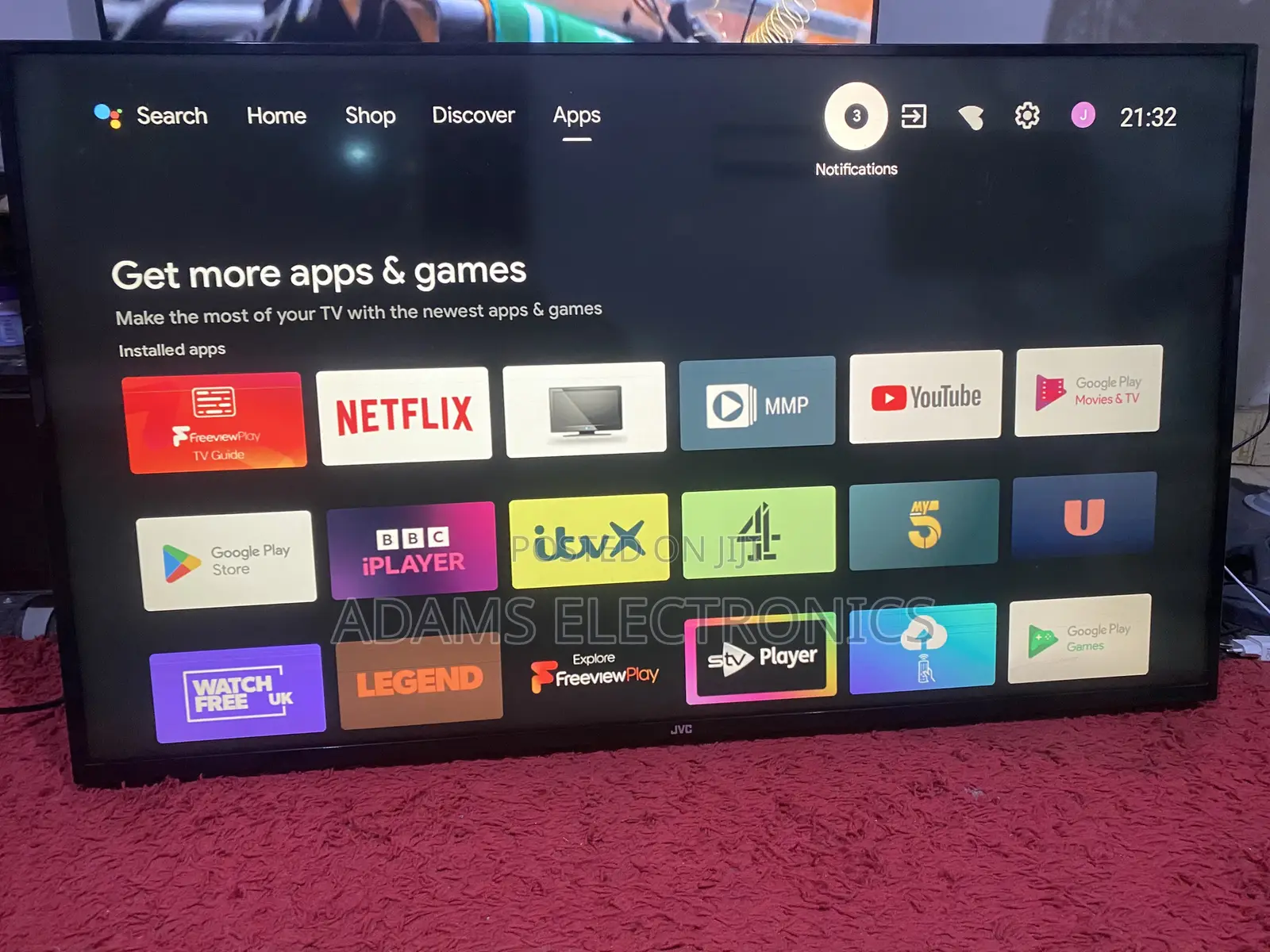 A Very Nice Home Use Smart Android JVC 50 Inches Tv For in Pokuase - TV ...