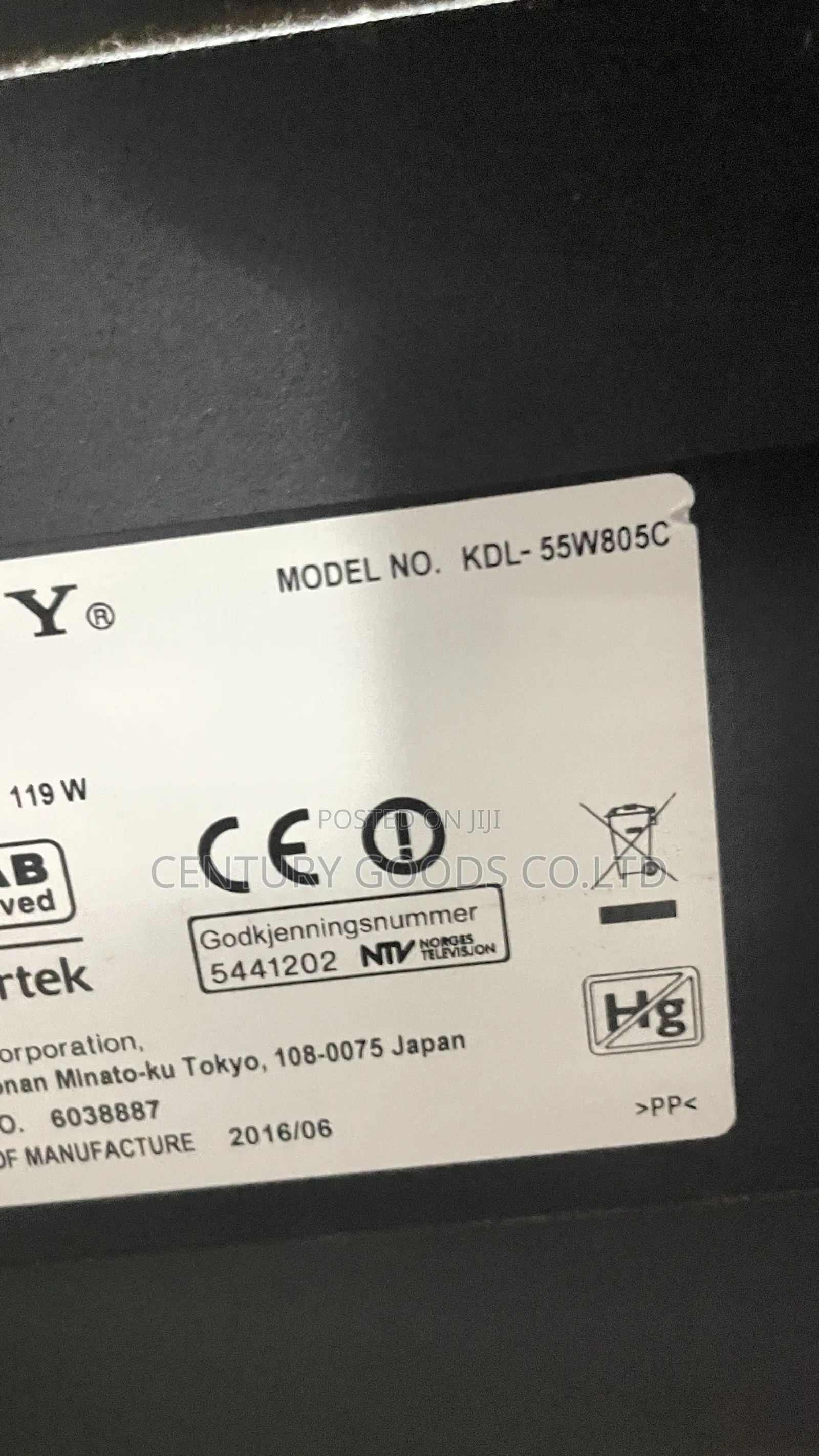 Sony 55" Inch Smart Android Tv. Bluetooth,Wi-Fi,Satellite,Screenmirror ...