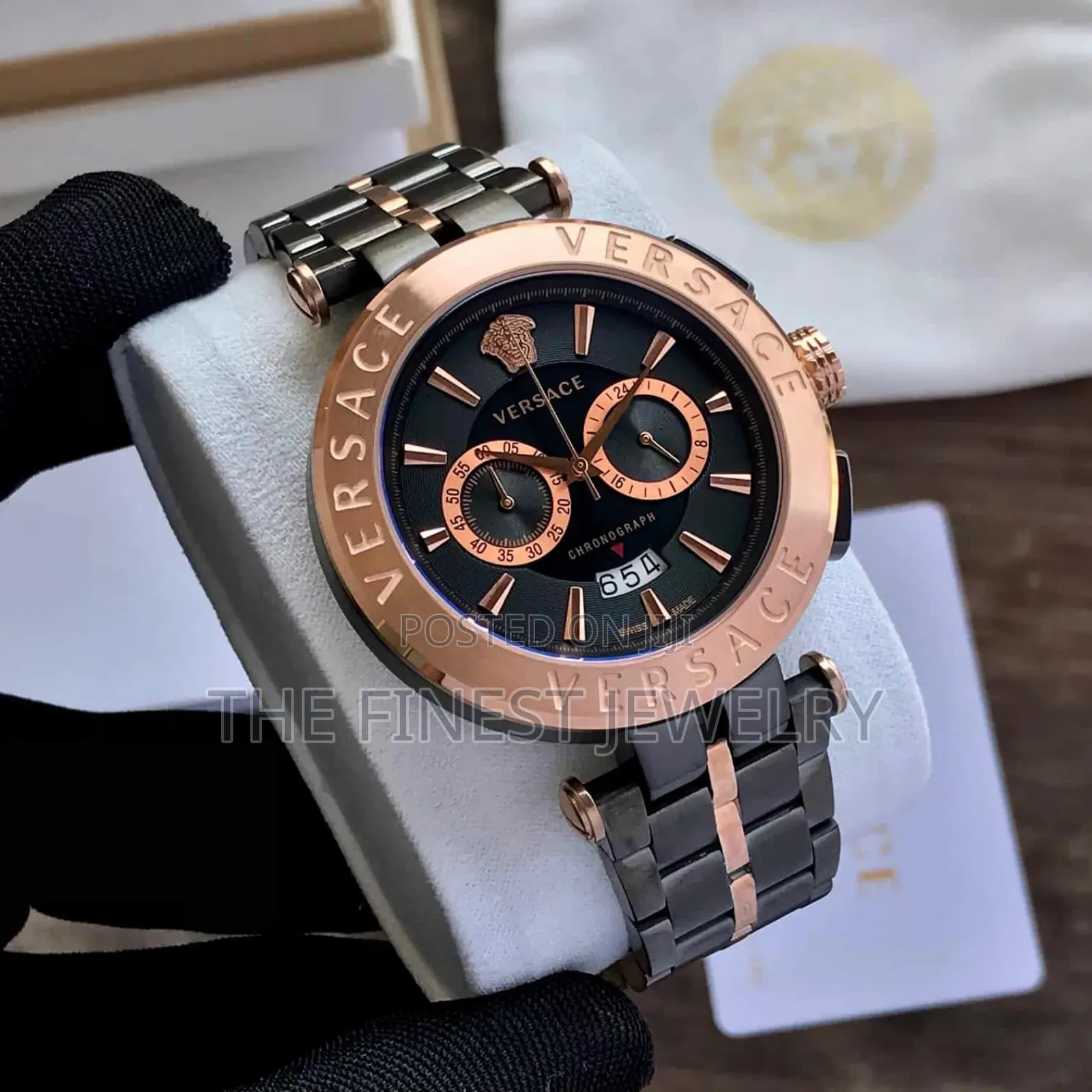 Versace 8538g Stainless Steel Black Japanese Mens Watch in Accra ...