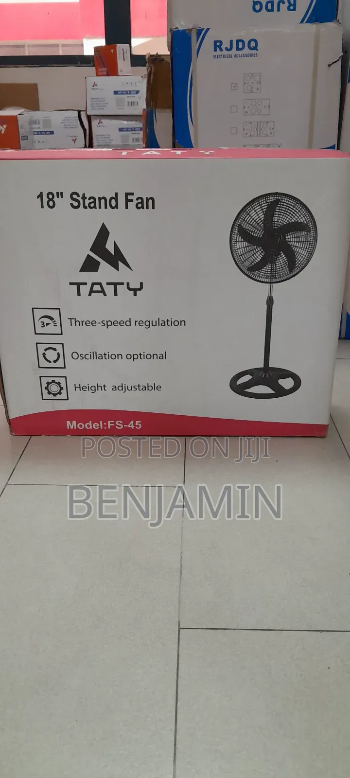 Taty 18 Inches Standing Fan – Strong Durable (2 PCS Per Box) in Accra ...