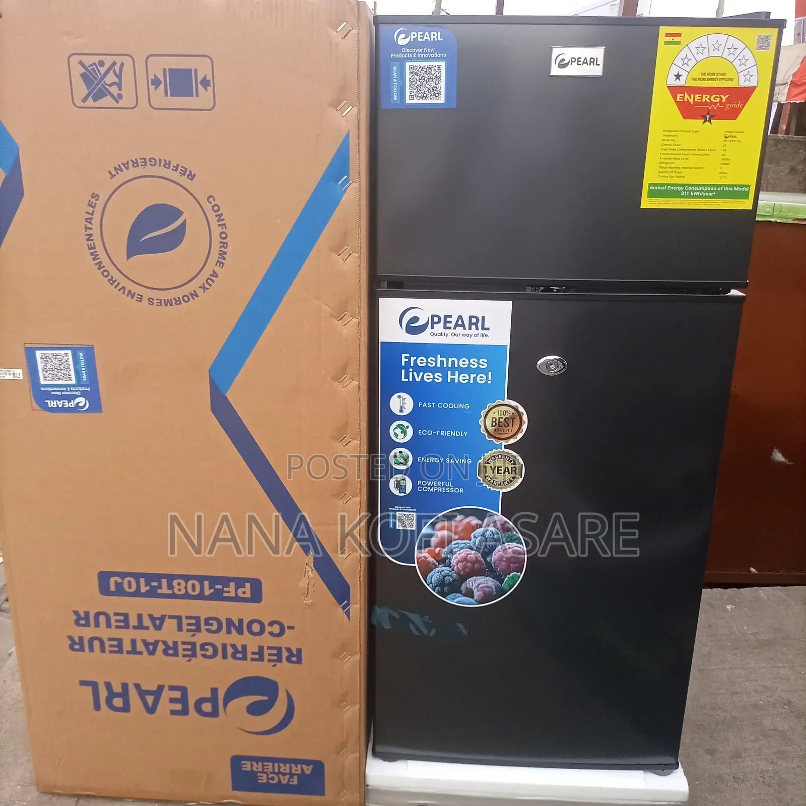 Pearl 68litres Double Door Refrigerator in Achimota - Kitchen ...