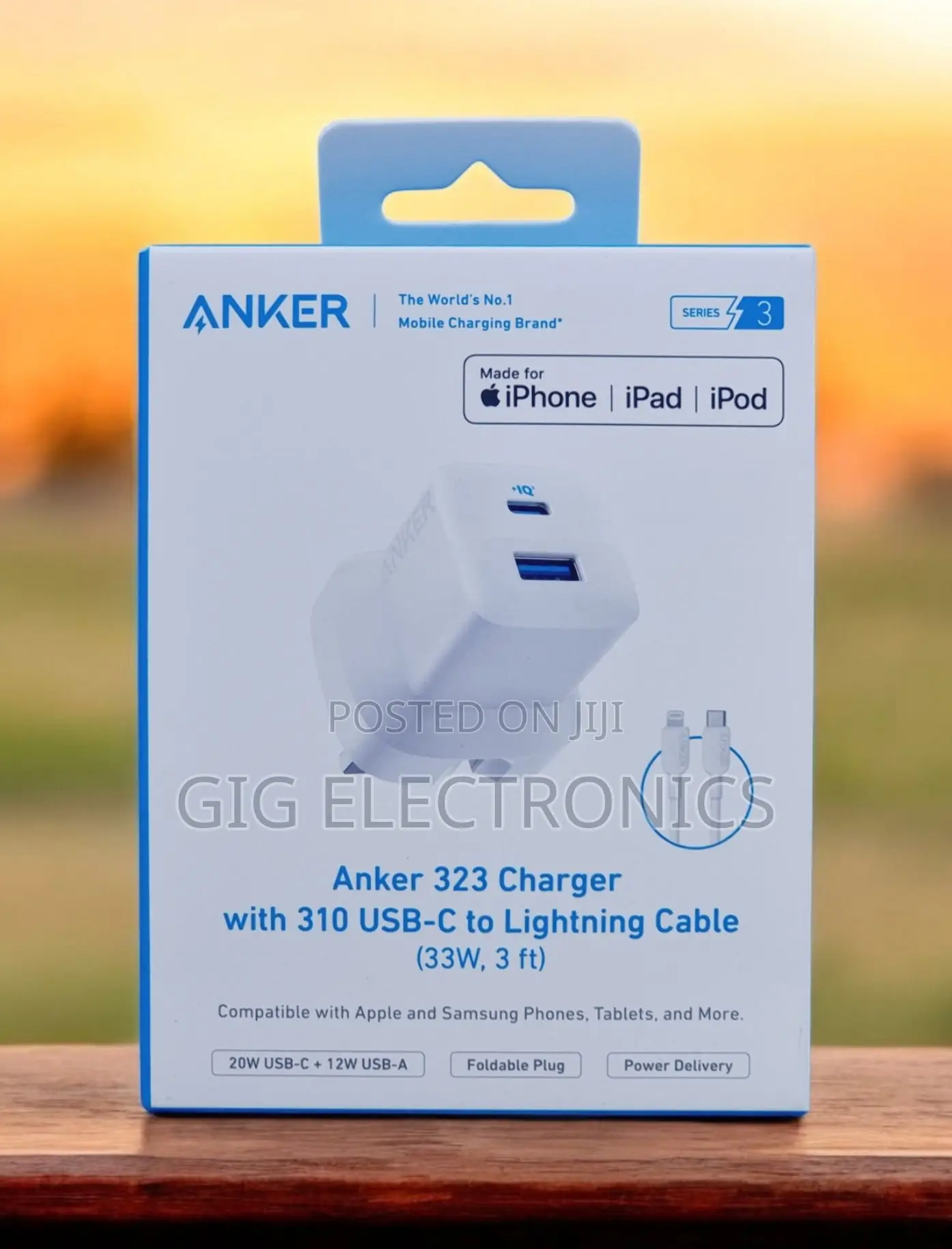 Anker 33w Wall Charger + Usb-C to C Cable 3ft in Lapaz - Computer ...