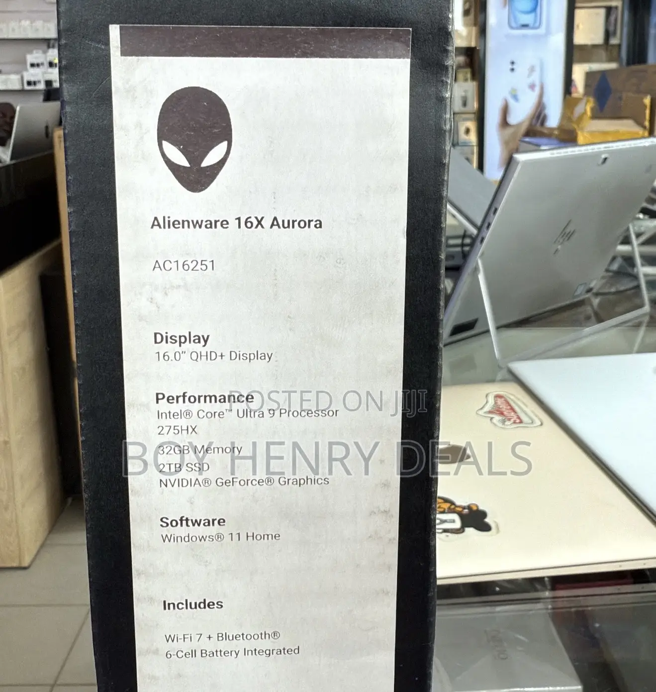 New Laptop Dell Alienware 16X Aurora 32GB Intel Core Ultra 9 SSD 2T in ...