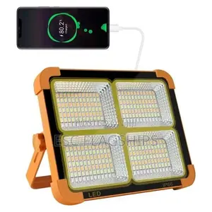 Indoor/Outdoor Portable Led Solar Flood Light - 150w - Yellow in ...