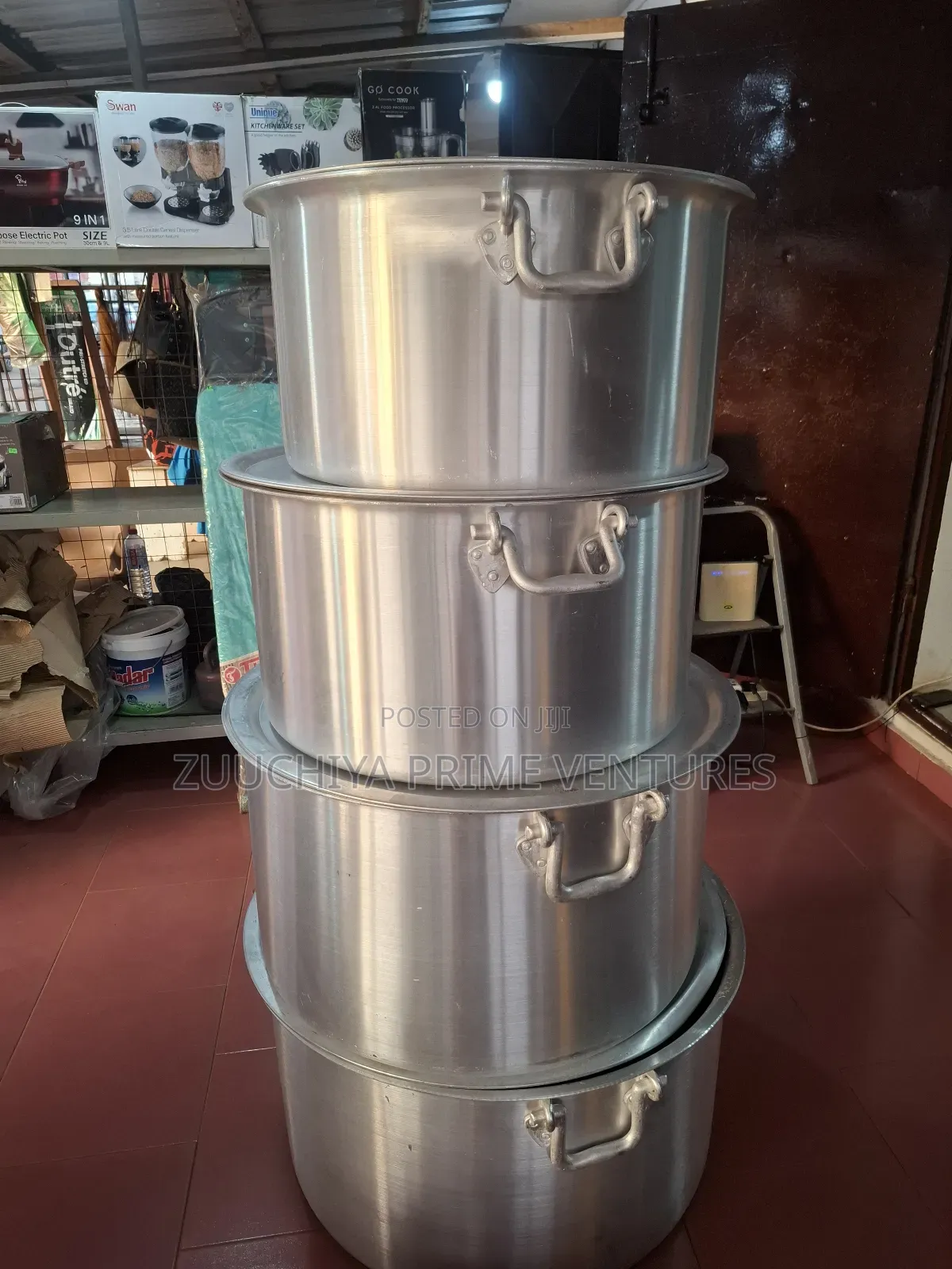 Aluminium Commercial Large Heavy Cooking Pots From Uk in Madina ...