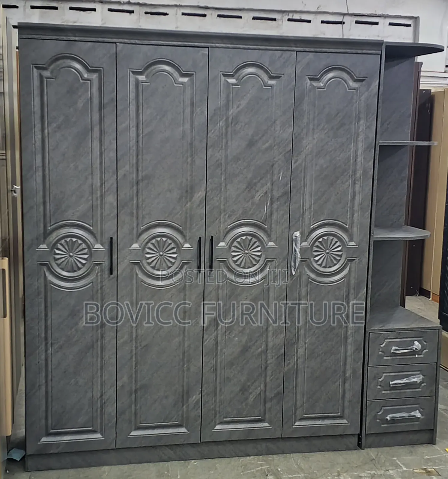 Wardrobe With Side Cabinet in Tema Metropolitan - Furniture, Bovicc ...