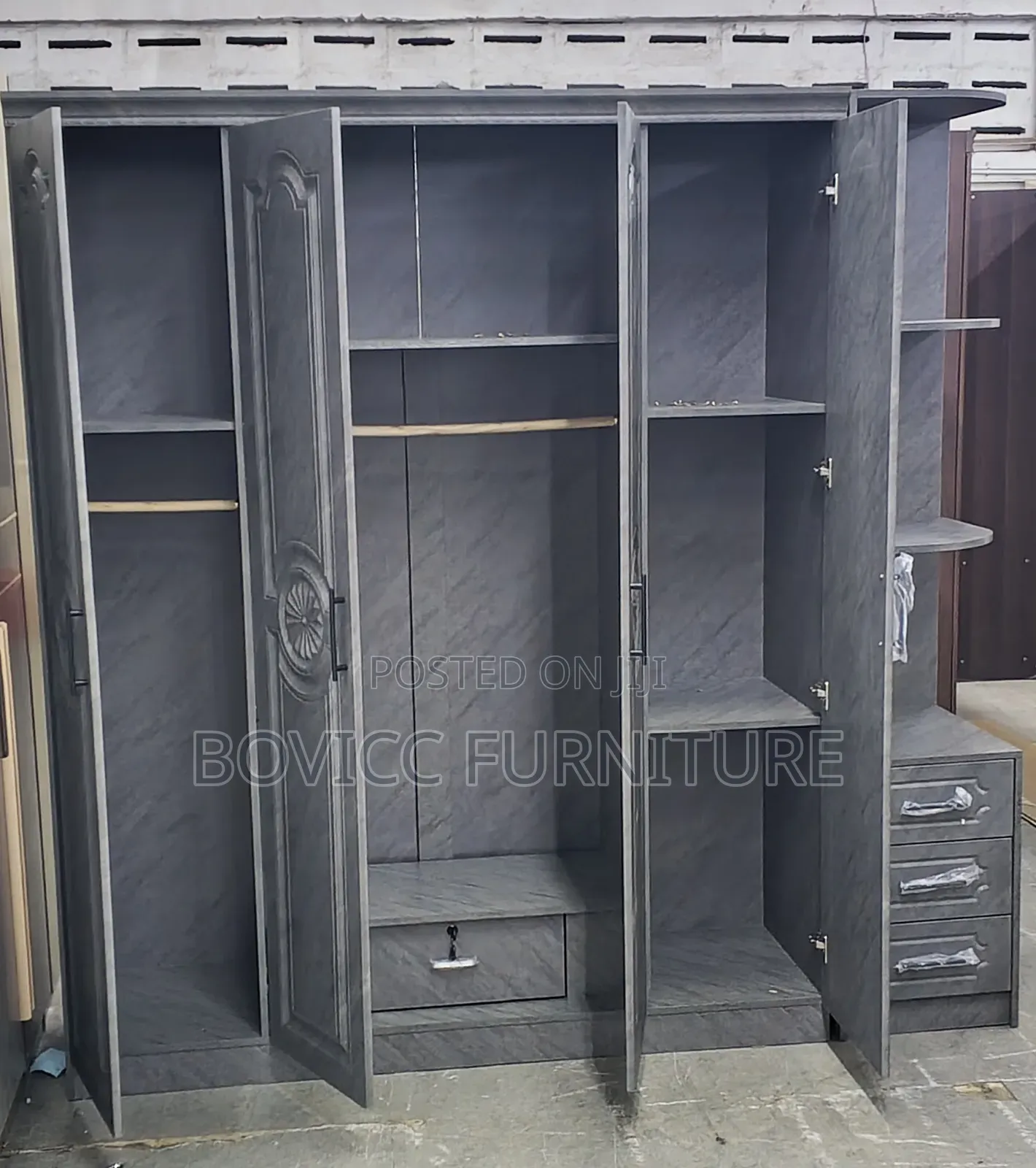 Wardrobe With Side Cabinet in Tema Metropolitan - Furniture, Bovicc ...