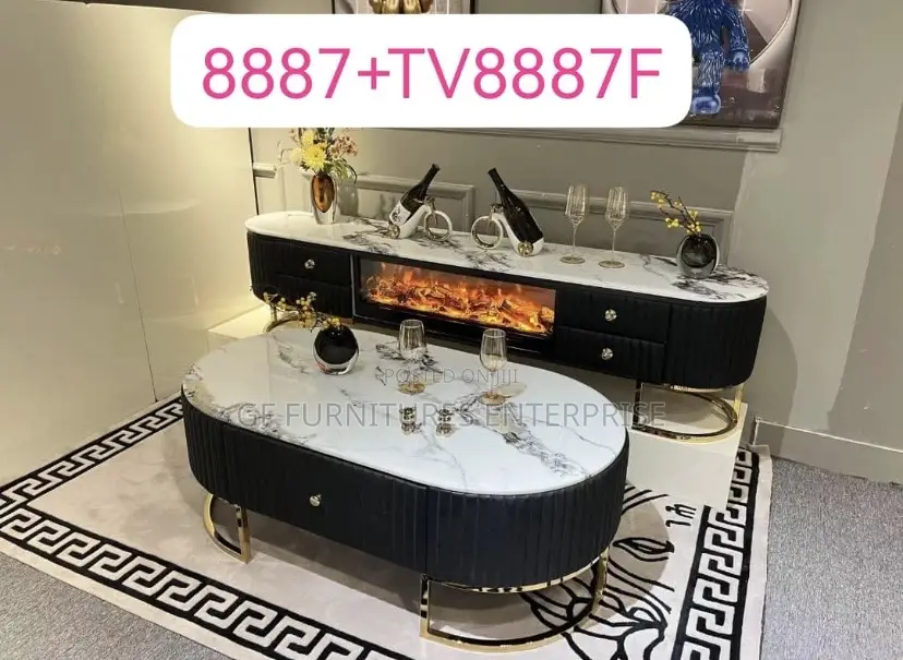 Modern Faux Marble Tv Stand Coffee Table Set in Accra Metropolitan ...
