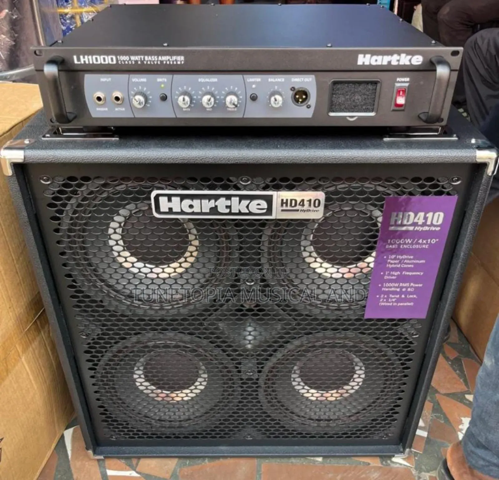 Hartke Lh1000 Head And Hd410 Cabinet Bass Guitar Combo in Accra ...