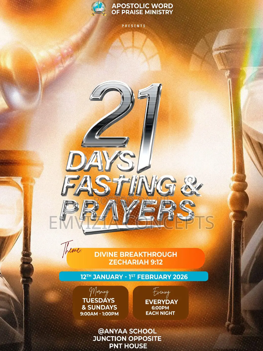 High-Quality Church Flyers, Banners Branding Designs in Anyaa ...