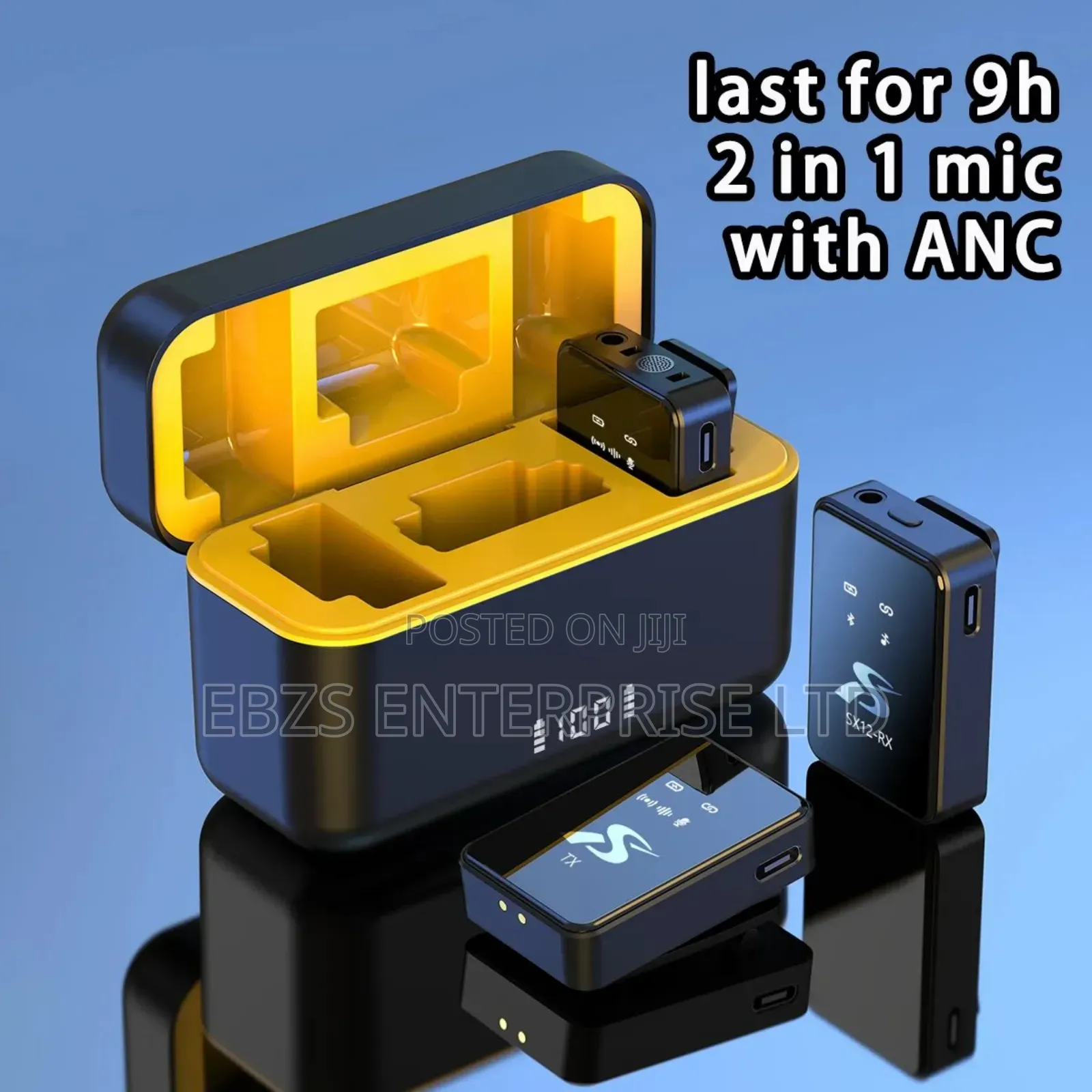 Wireless Microphone, Sx-12 Professional Audio for Content Creators in ...