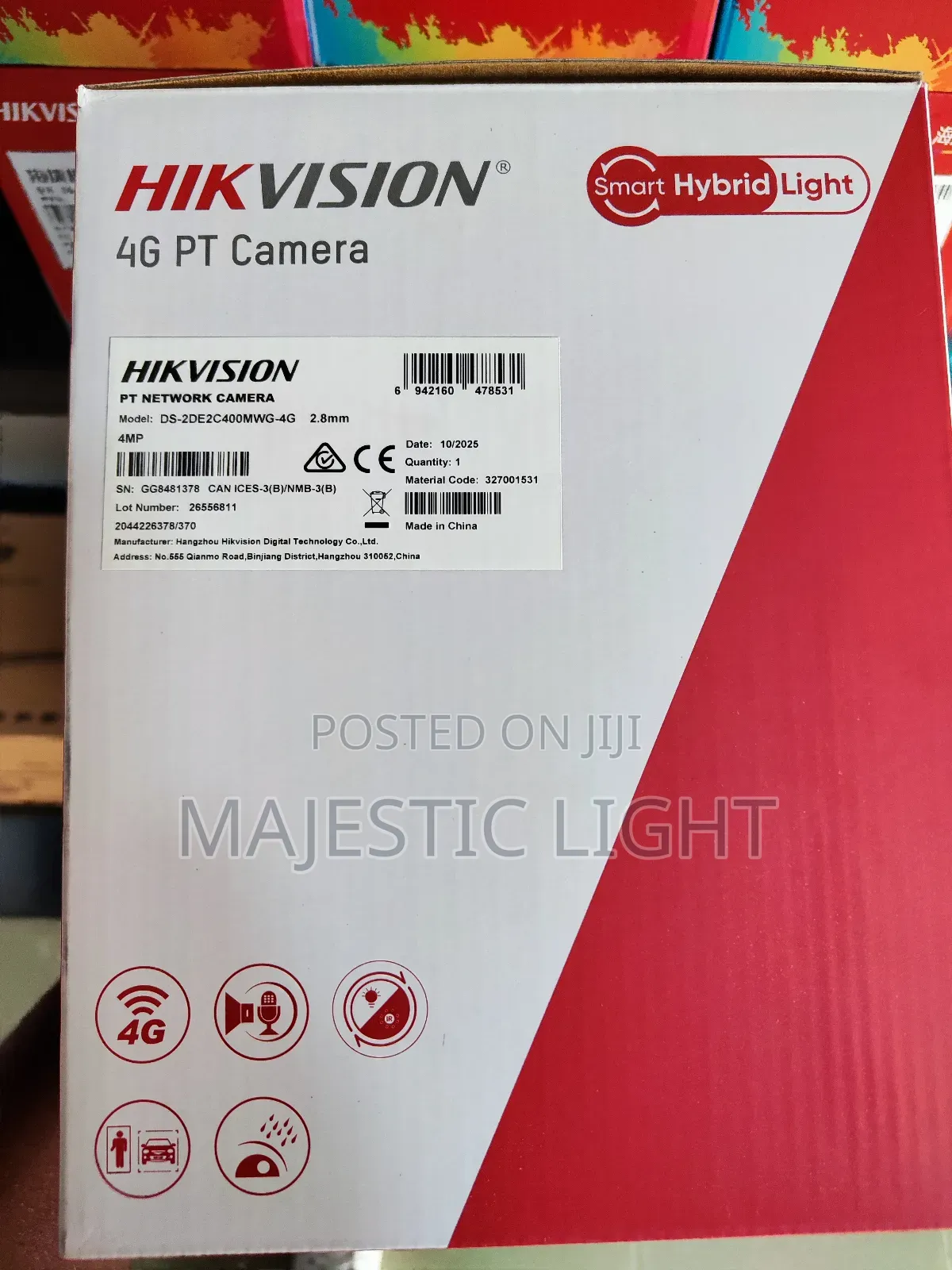 4mp Hikvision Smart Hybrid Light Pt 4g Camera in Spintex - Security ...