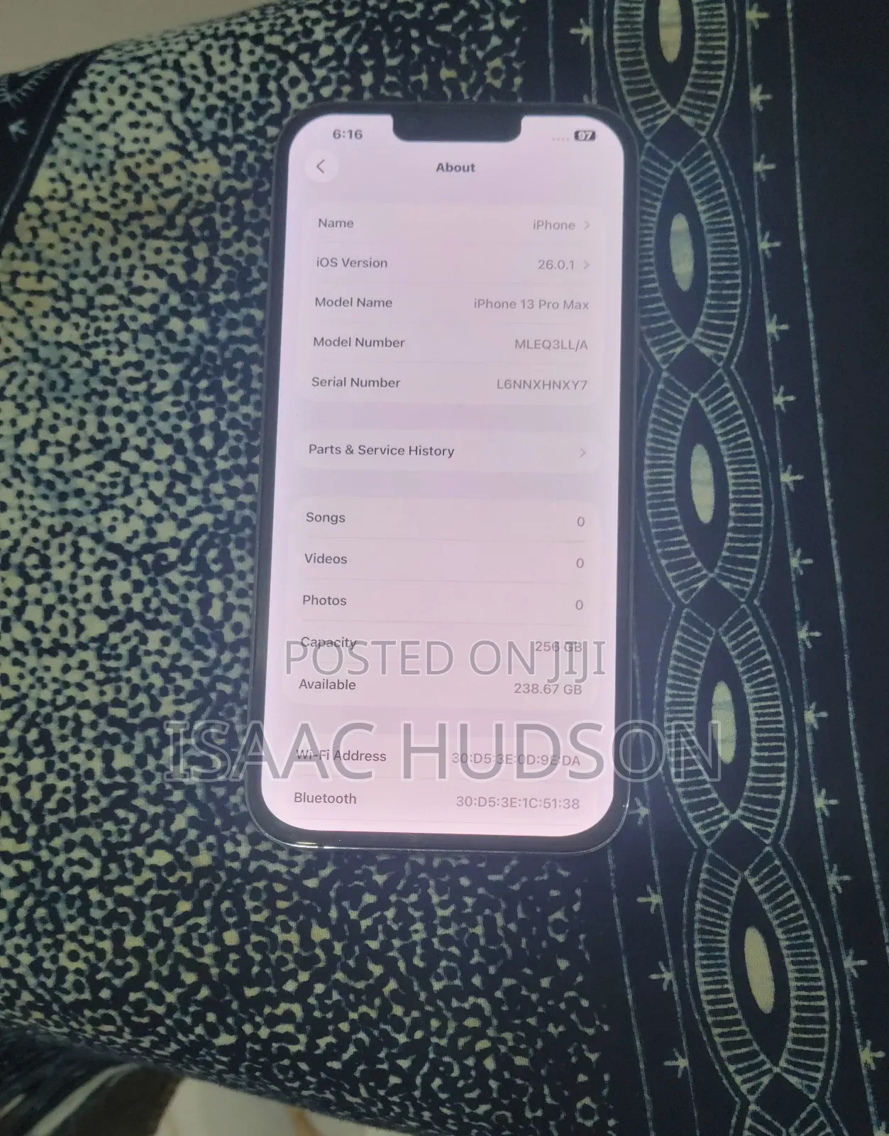 Apple iPhone 13 Pro Max 256 GB Blue in Airport Residential Area ...