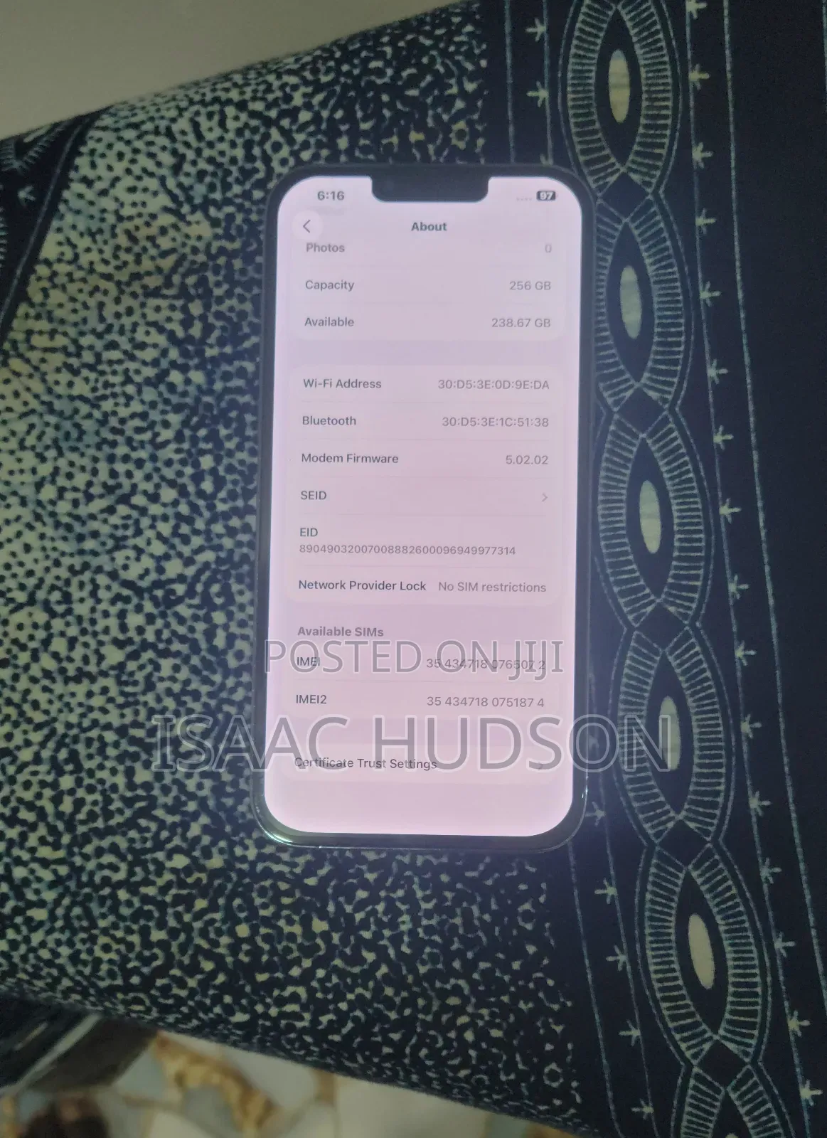 Apple iPhone 13 Pro Max 256 GB Blue in Airport Residential Area ...