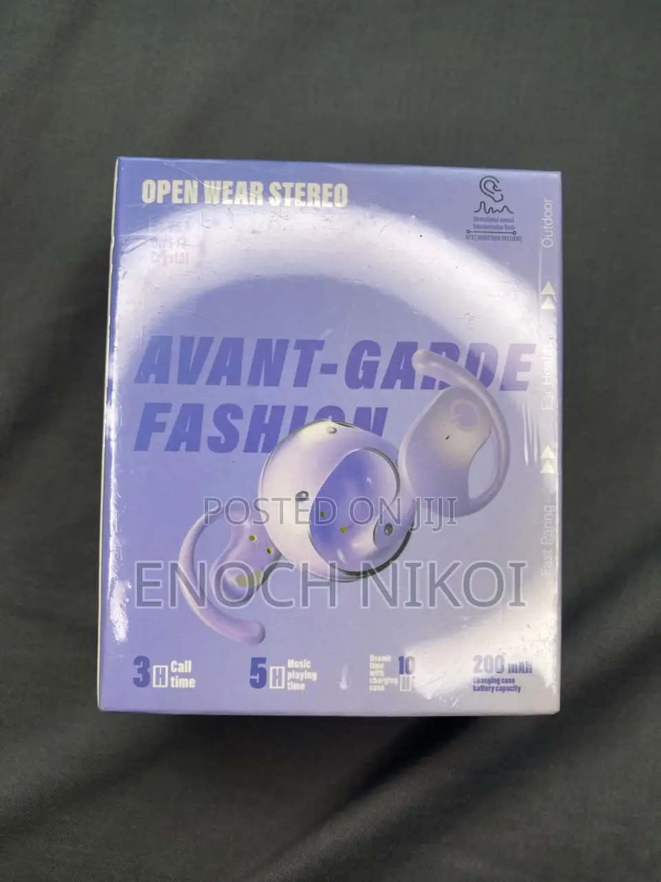 Avant-Garde Fashion Open Wear Stereo Bluetooth Headphones Black in ...