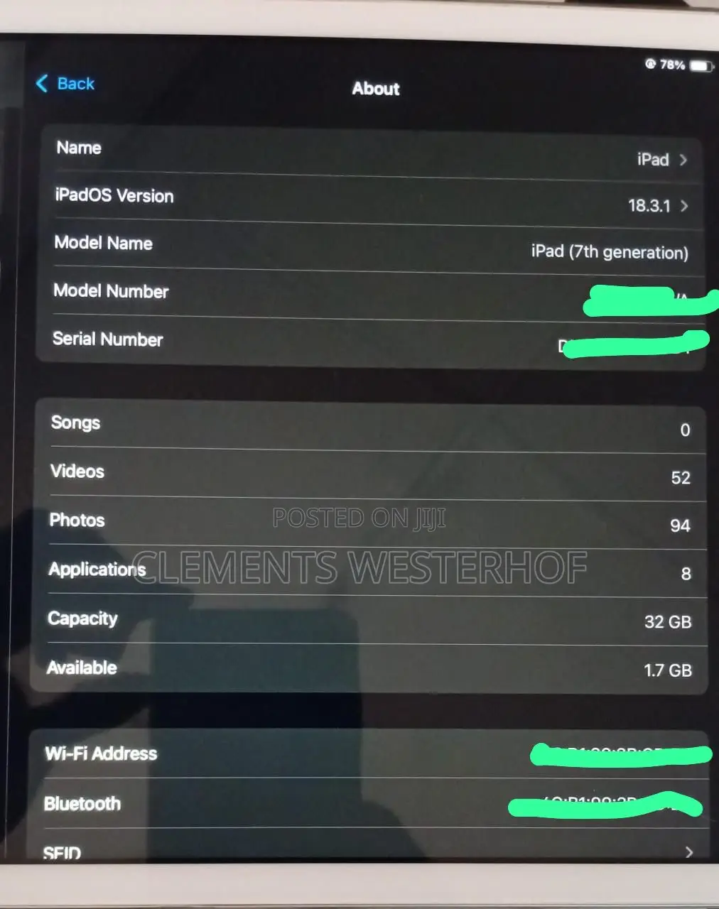 Apple iPad Air 32 GB White in Ejisu-Juaben Municipal - Tablets, Clement ...