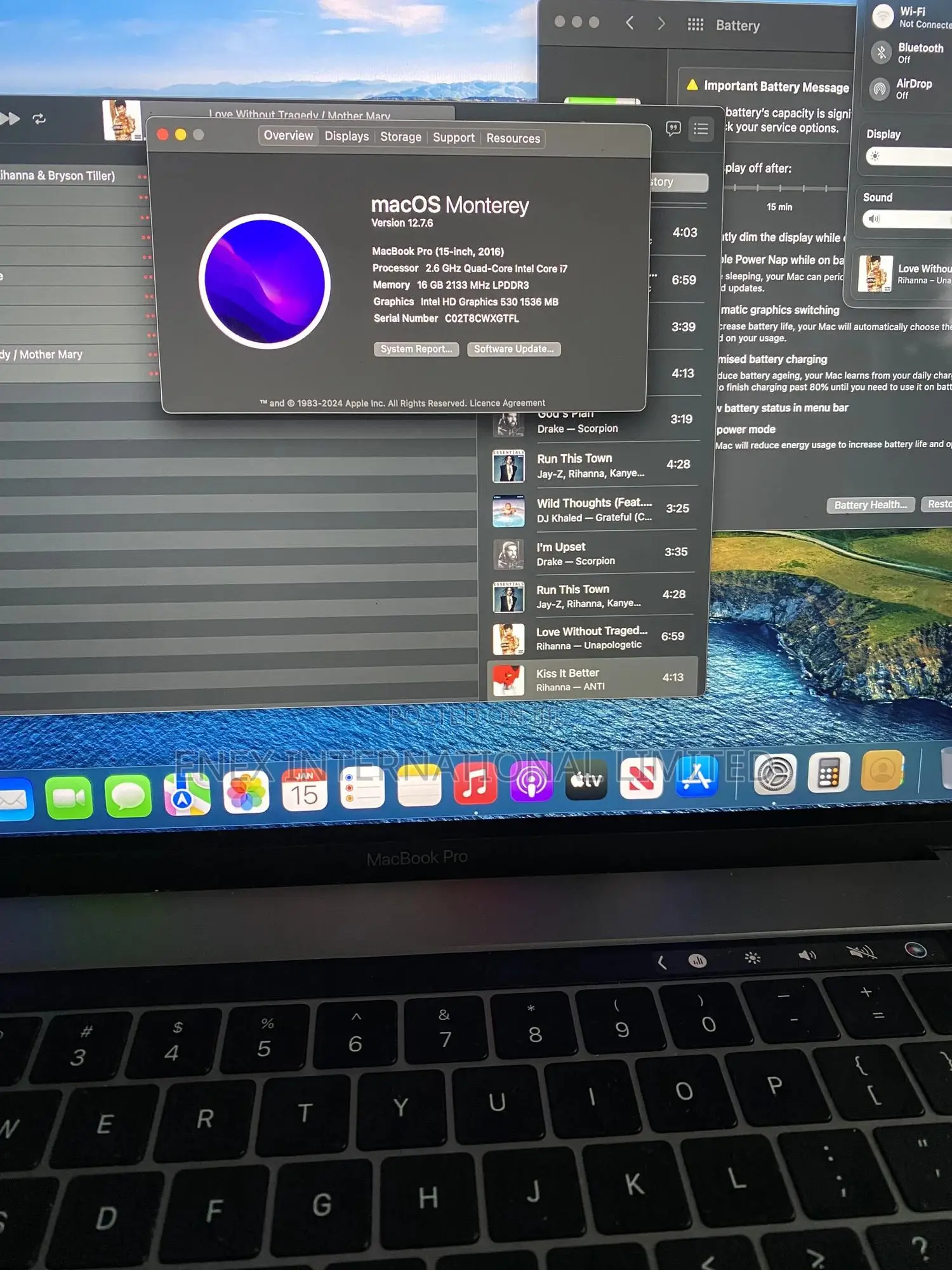 Laptop Apple MacBook Pro 2016 16GB Intel Core i7 SSD 256GB in Accra Metropolitan - Laptops ...