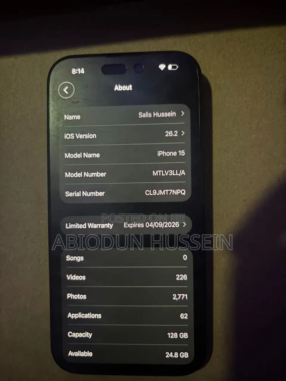 Apple iPhone 15 128 GB Black in Dansoman - Mobile Phones, Abiodun ...