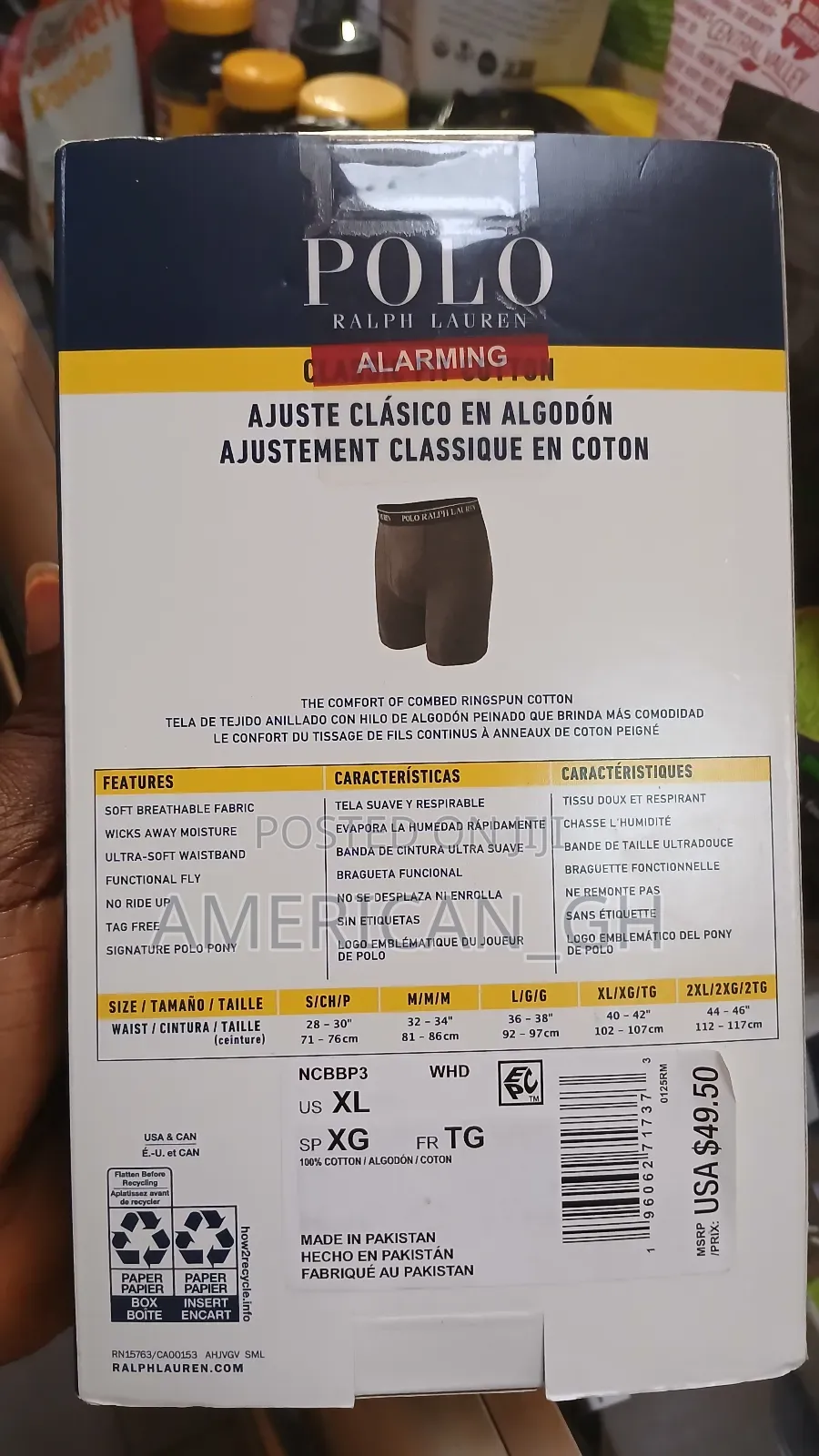 Polo Ralphlauren Classic Fit Cotton Boxer Briefs, Xl in Accra ...