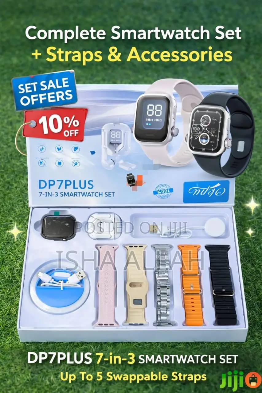 Dp7 Smartwatch Lifestyle Set With Mini Selfie Light in Alajo - Smart ...