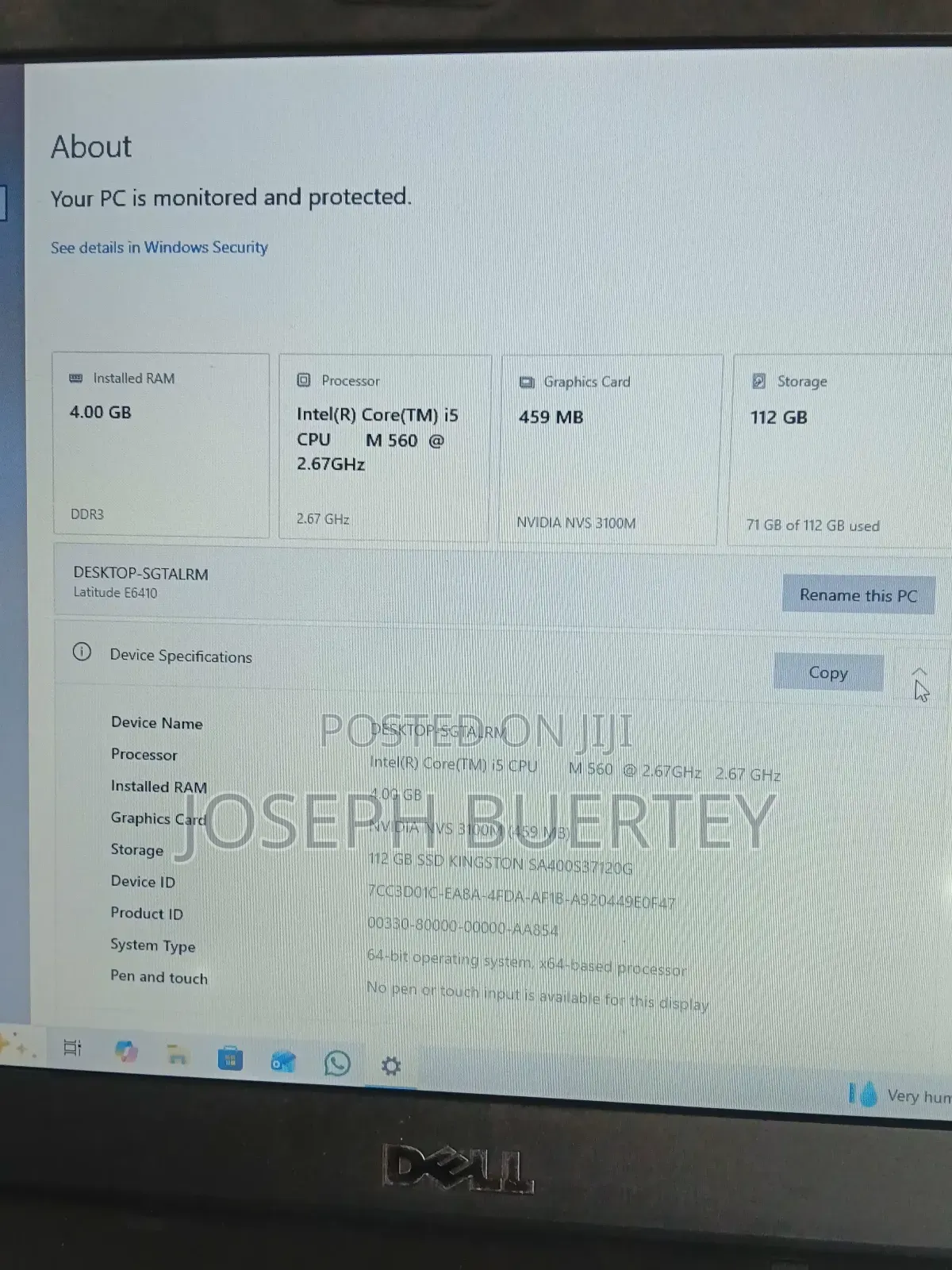 Dell Inspiron 27 All-in-One 4GB Intel Core I5 SSHD+SSD 128GB in ...