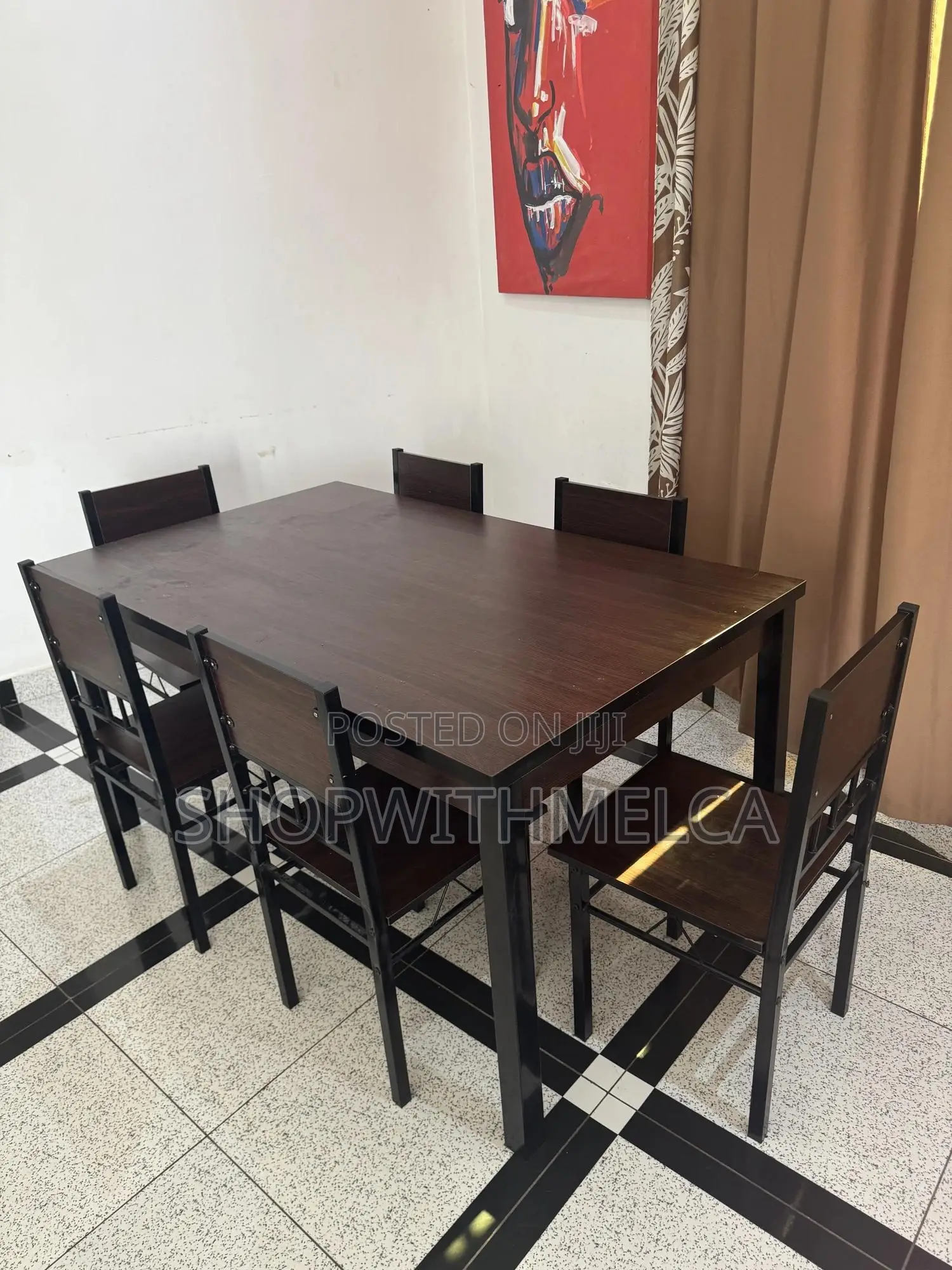 6 Seater Dining Table Set in Spintex - Furniture, Shopwith Melca | Jiji ...