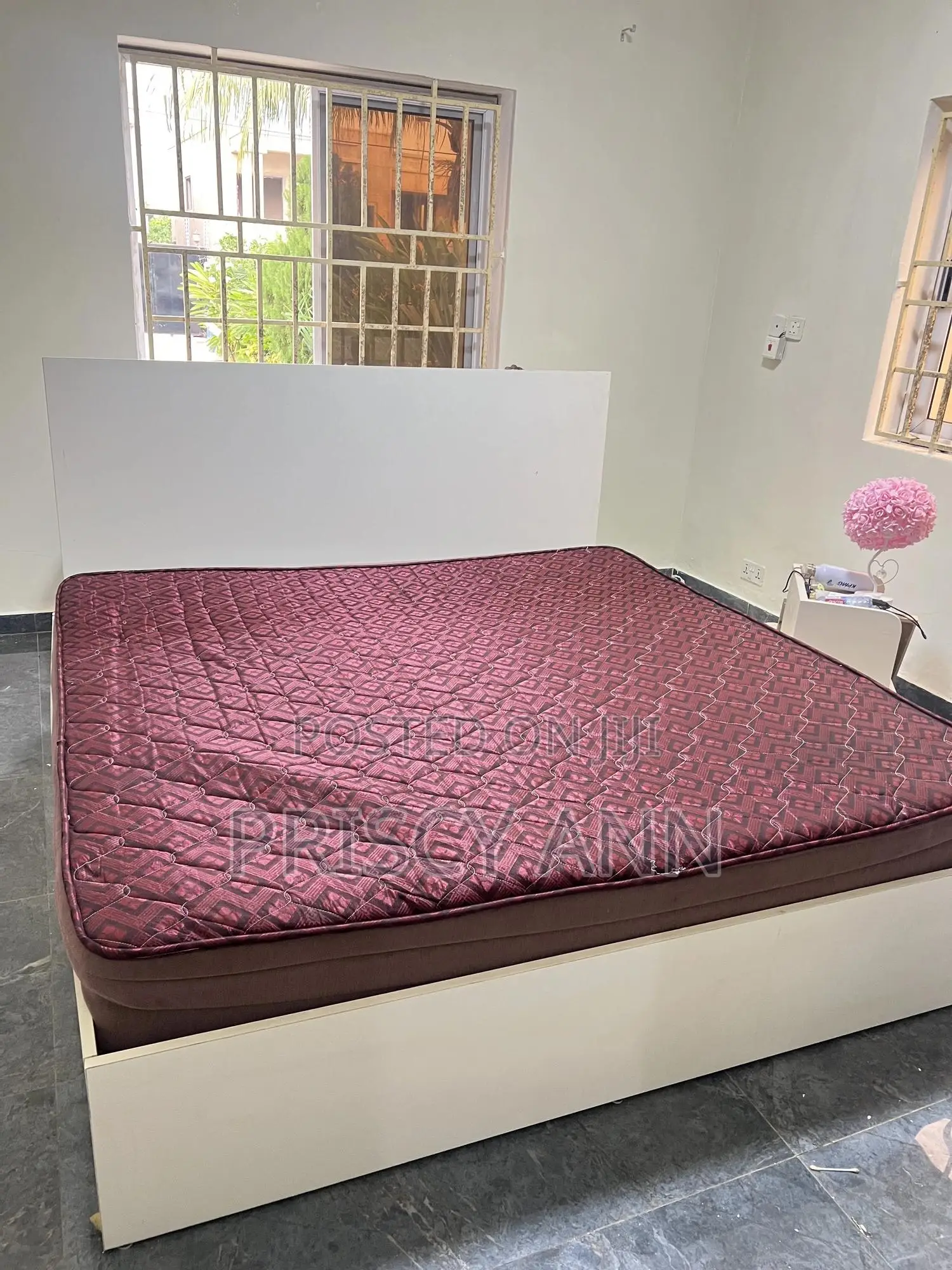 Queen Size Bed Frame and Mattress in Dome - Furniture, Priscy Ann ...
