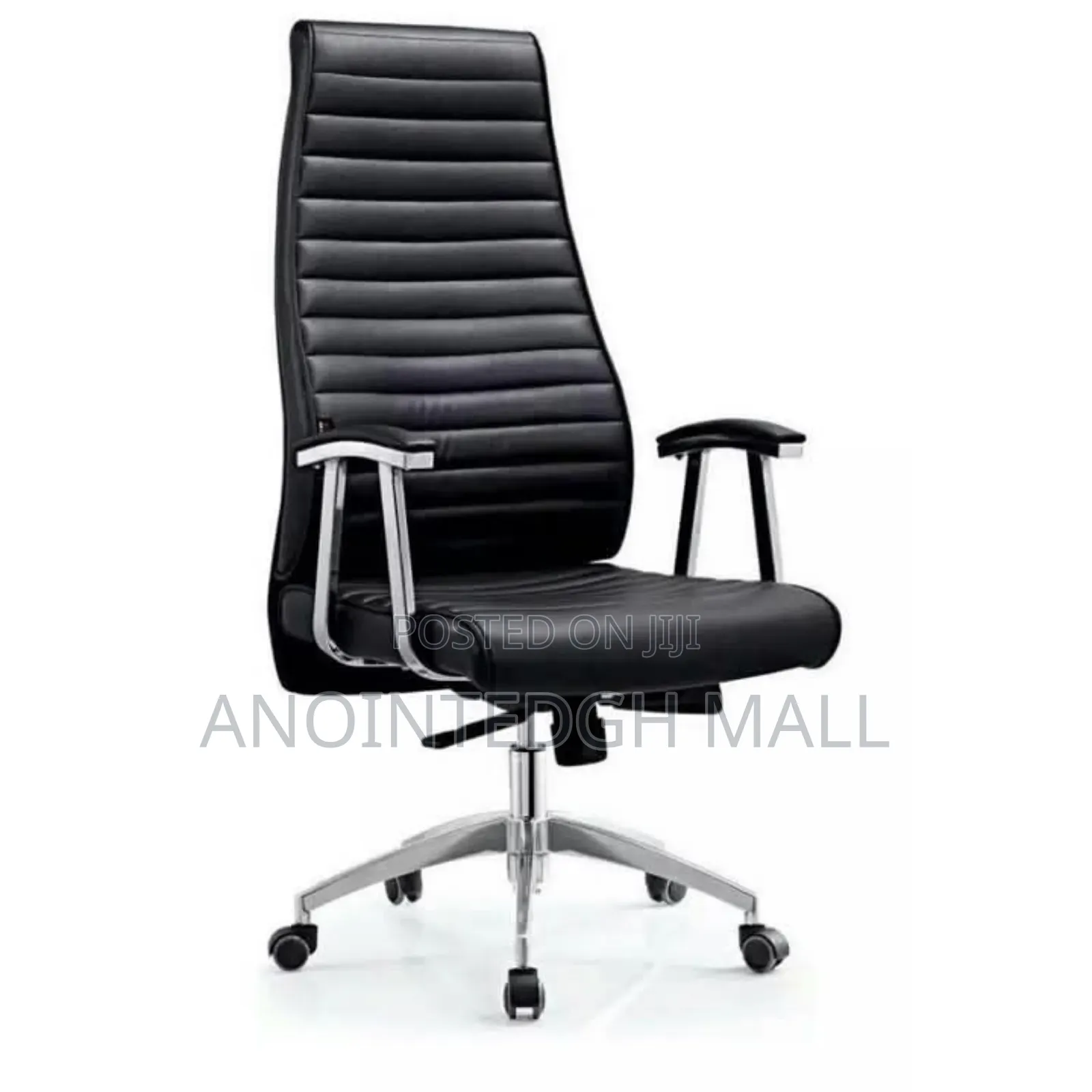 High Back Leather Office Swivel Chair - Black in Achimota - Furniture ...