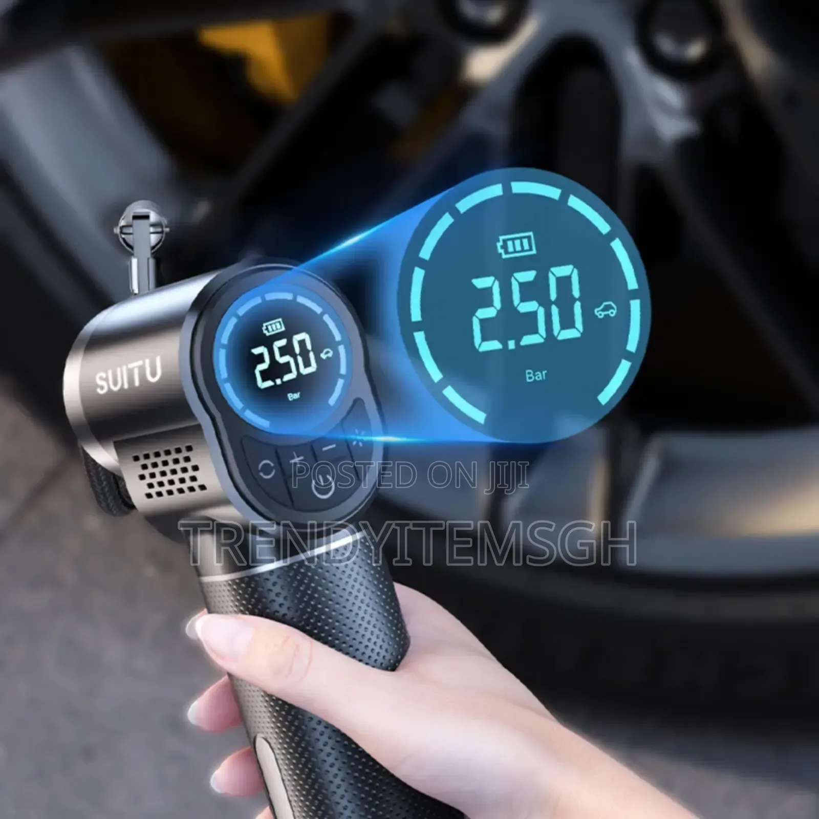 Portable Multifunctional Car Cordless Inflatable Mini Pump With Light ...