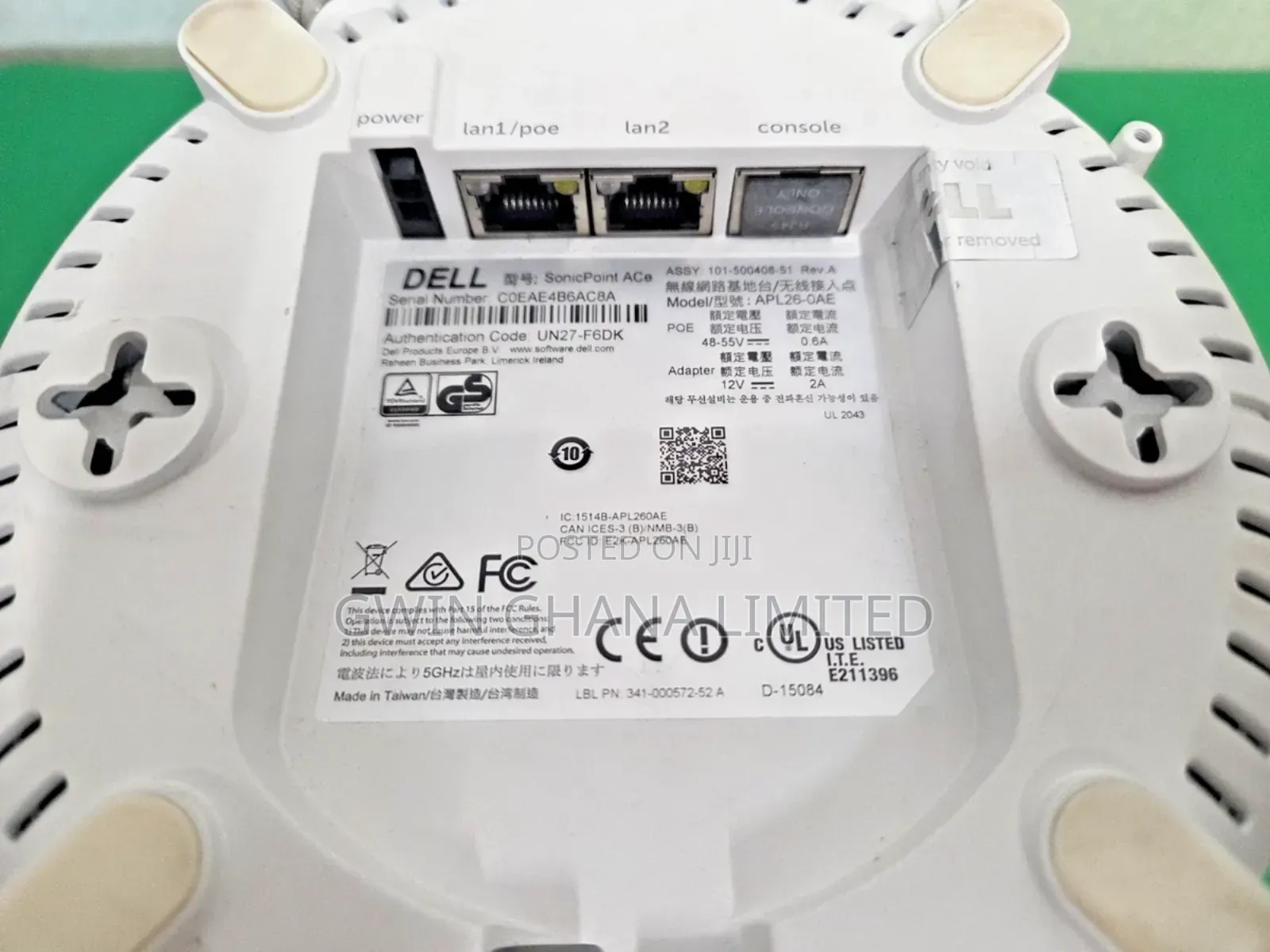 Dell Sonicpoint Ace Apl26-0ae Gigabit Wireless Wifi Access Point(Poe ...