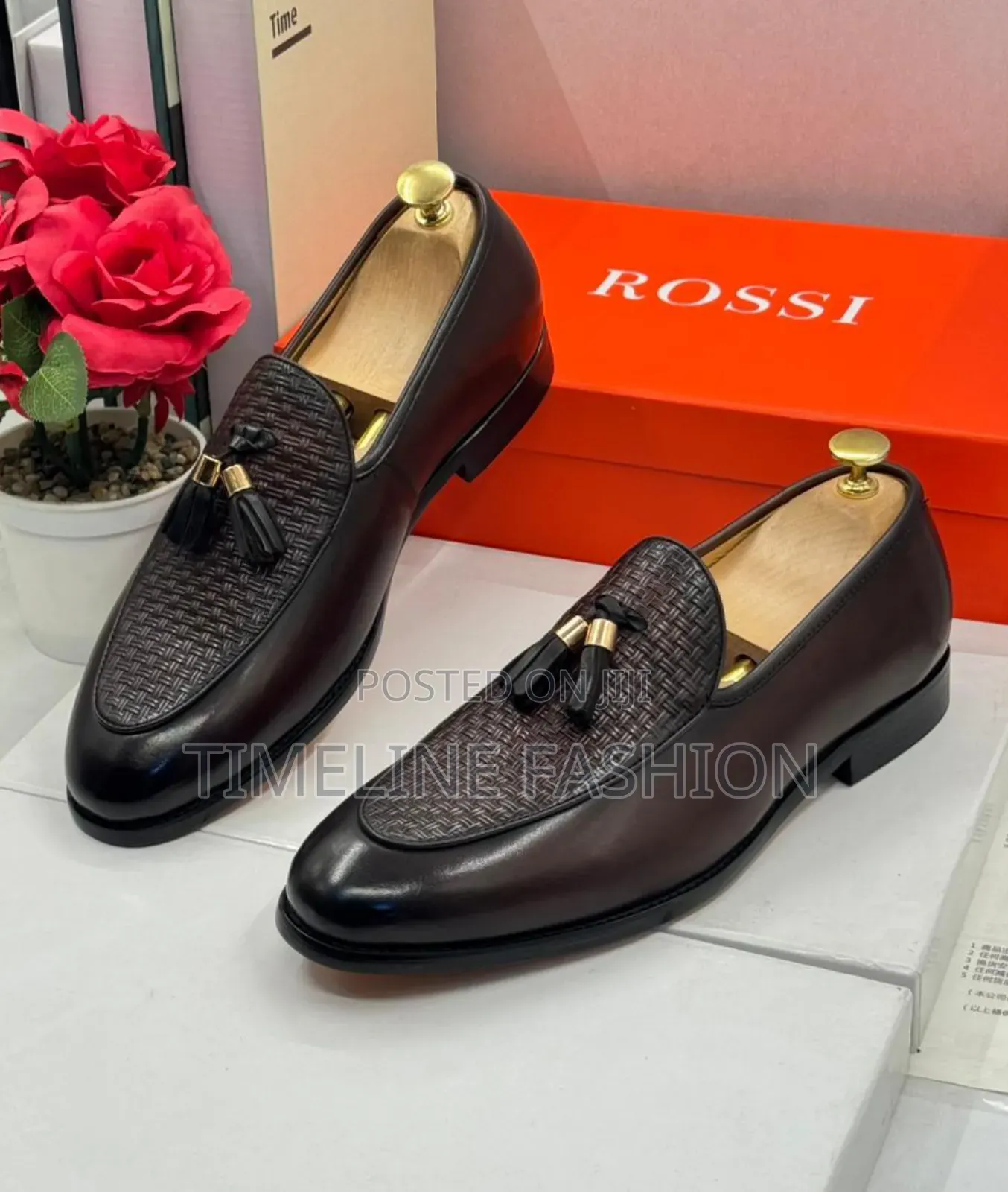 Coffee Brown Rossi Ring My Bell Men's Leather Shoes in Accra ...