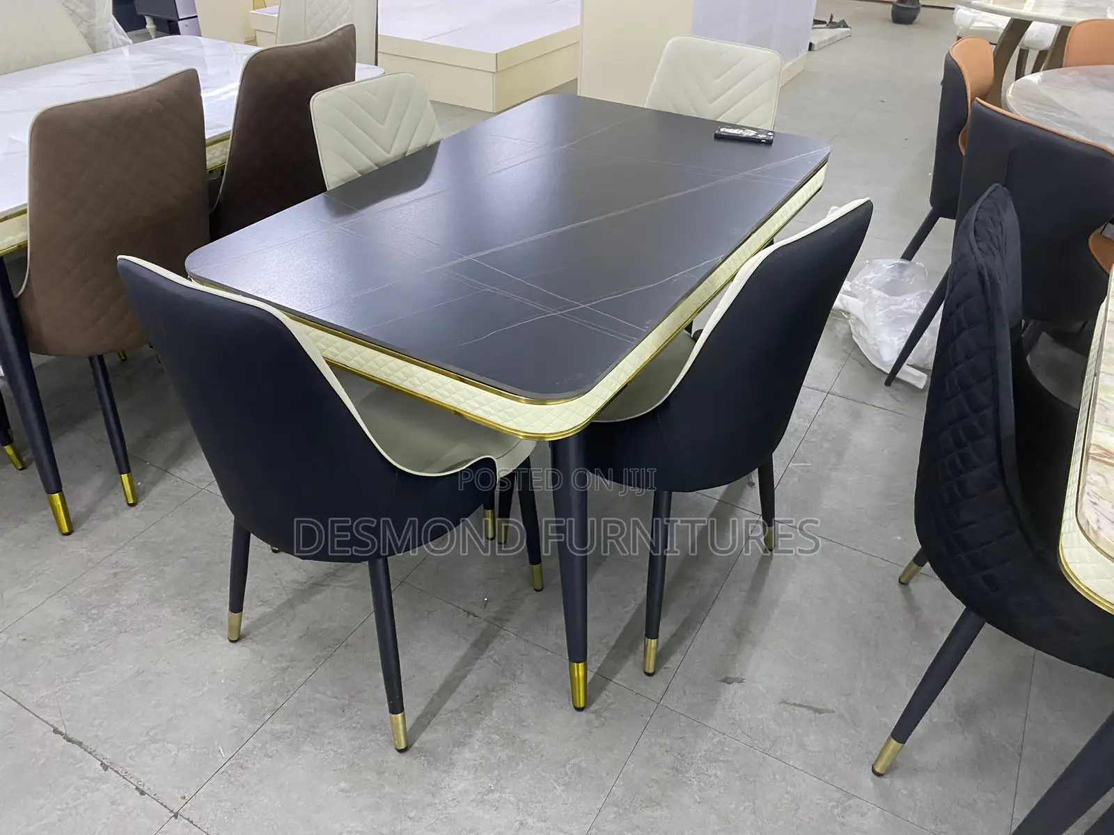Marble Dining Table With 4 Chairs - Code (T101). in Tema Metropolitan ...