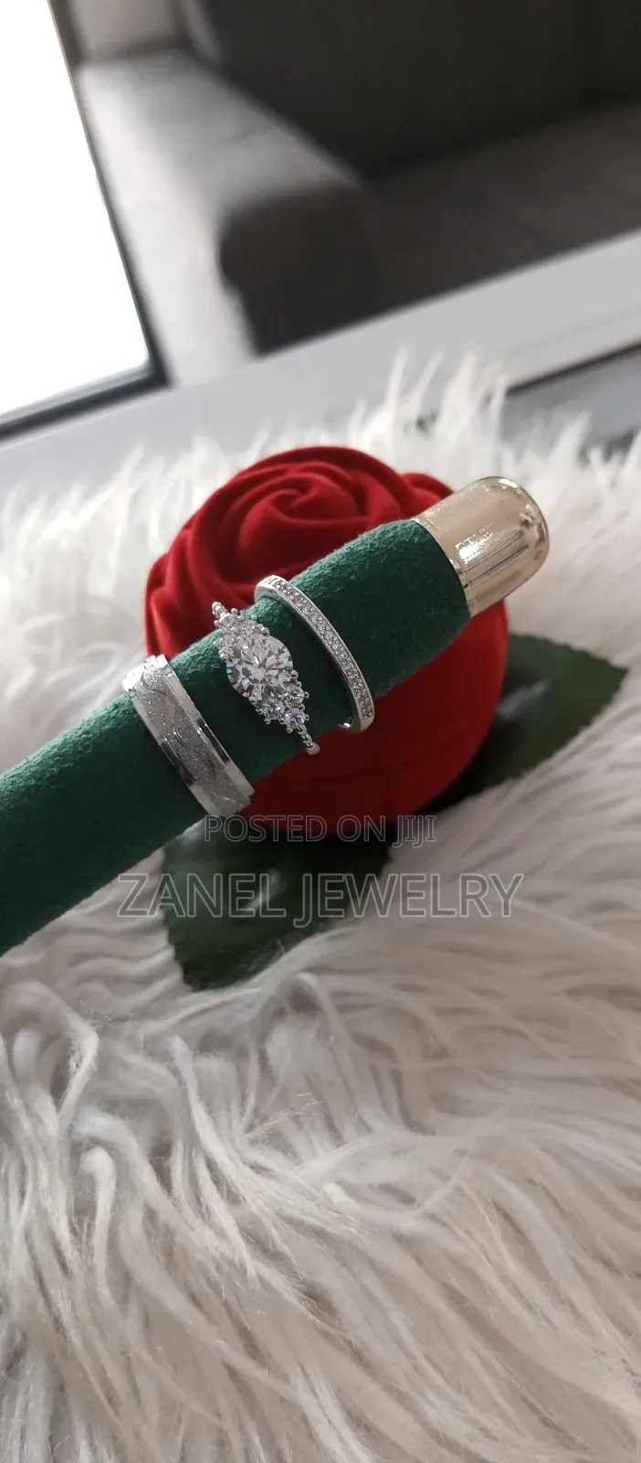 Pure Sterling Silver Couple Bands(Male Band Included) in Madina ...