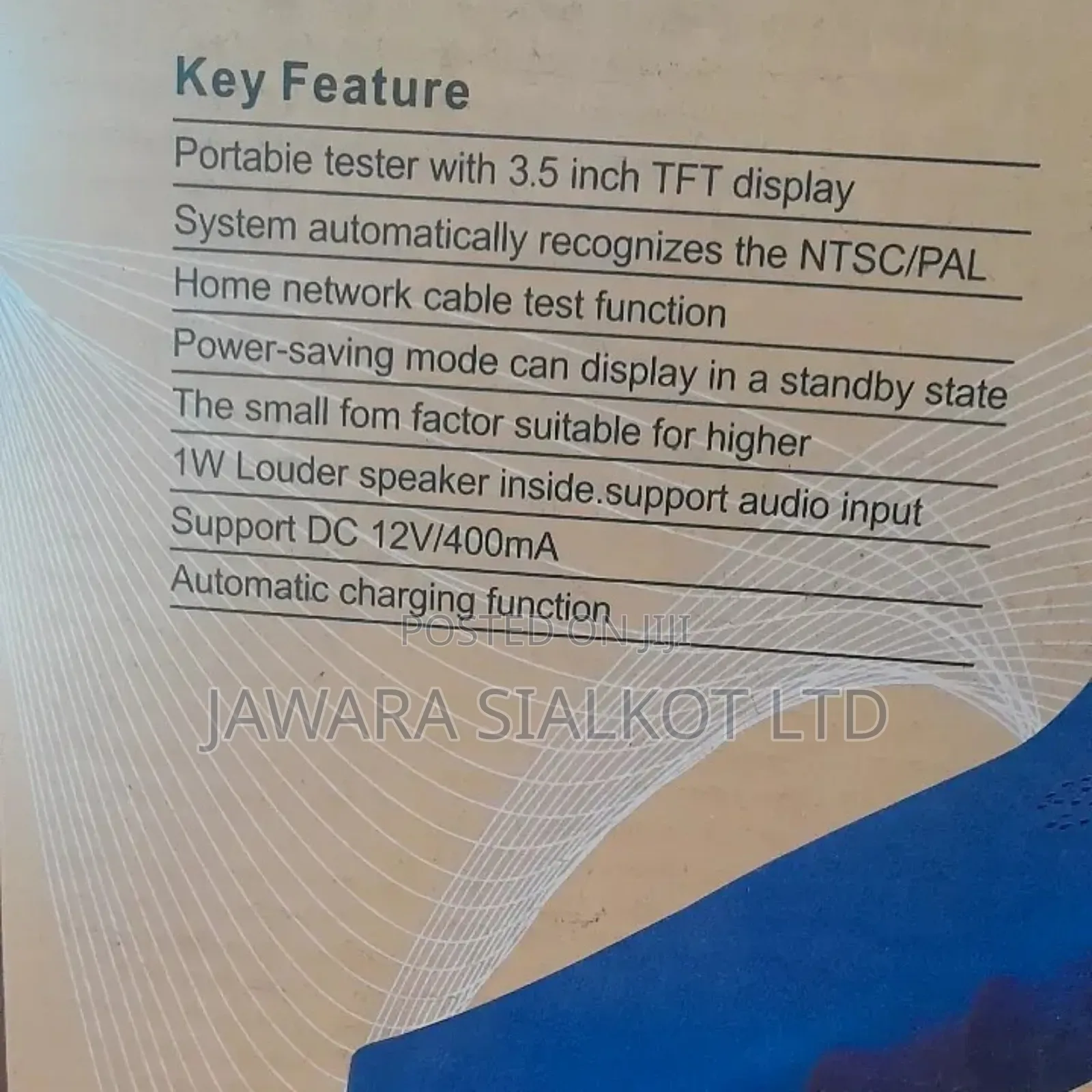 3.5" Inch Lcd Security Cctv Tester Monitor Video Audio Camera Utp Test ...