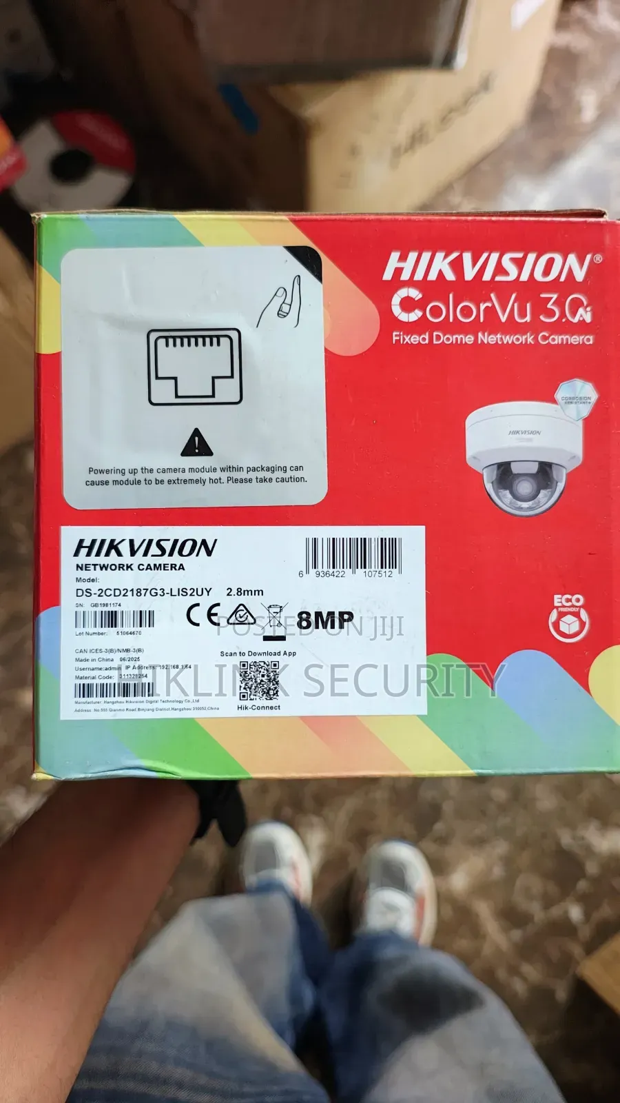 Hikvision 8mp Ip Color Vu Dome Camera 2cd2187g3-Lis2uy in Kumasi ...