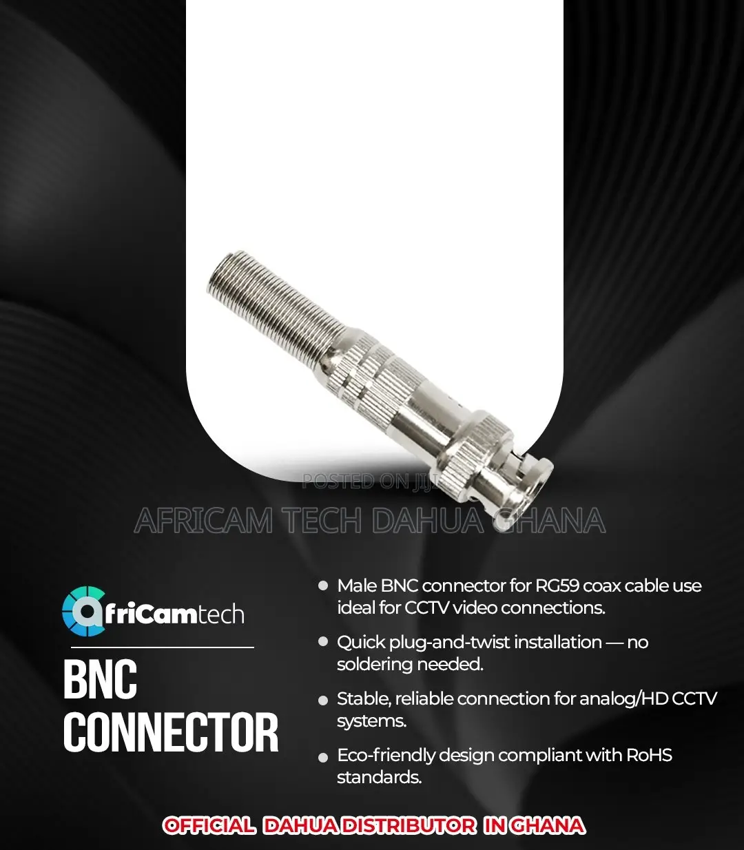 Bnc Connectors in Teshie - Security & Surveillance, Africamtech-dahua ...