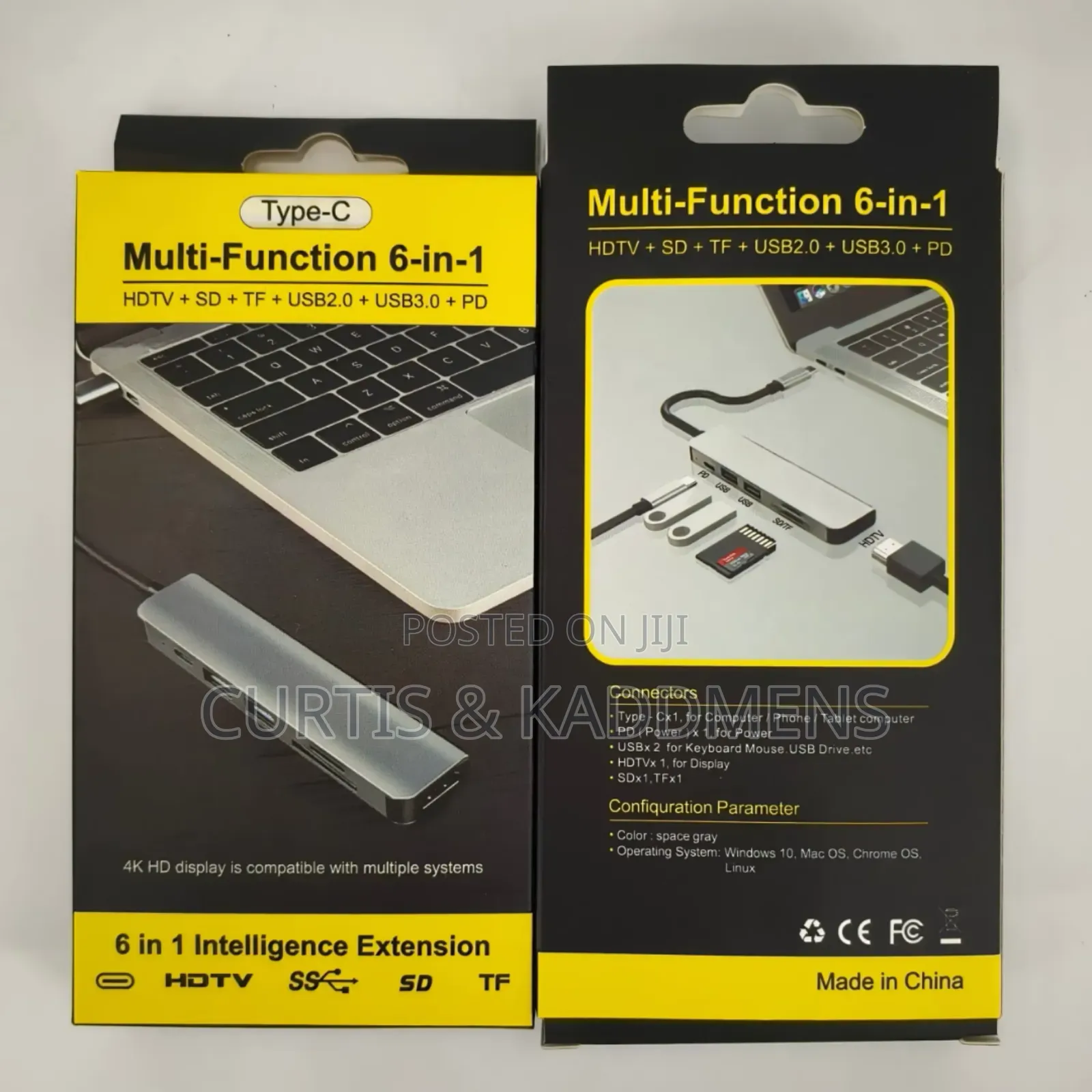 6 in 1 Type C, Sd, Hdmi, Usb, Pd 60w Docking Station Hub in ...