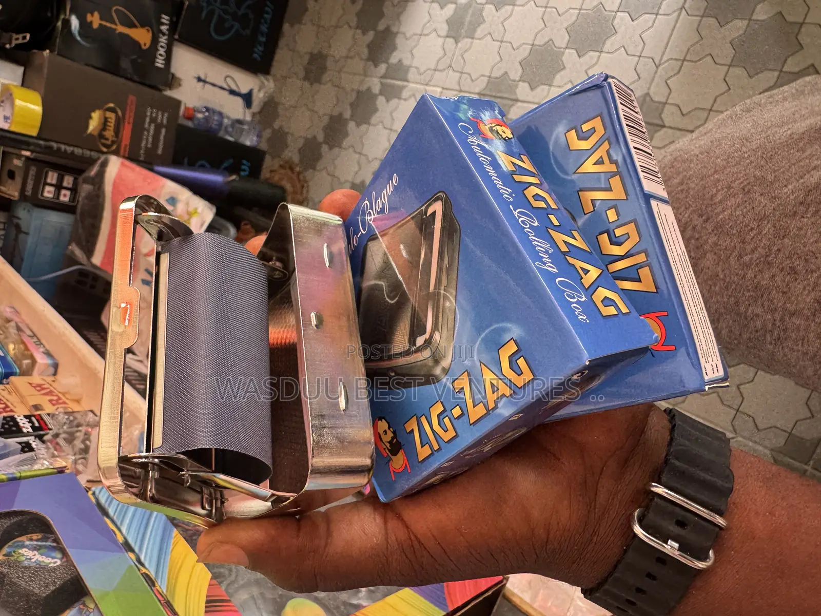 Automatic Cigarette Tobacco Rolling Machine Box Metal 70mm Zig Zag in ...