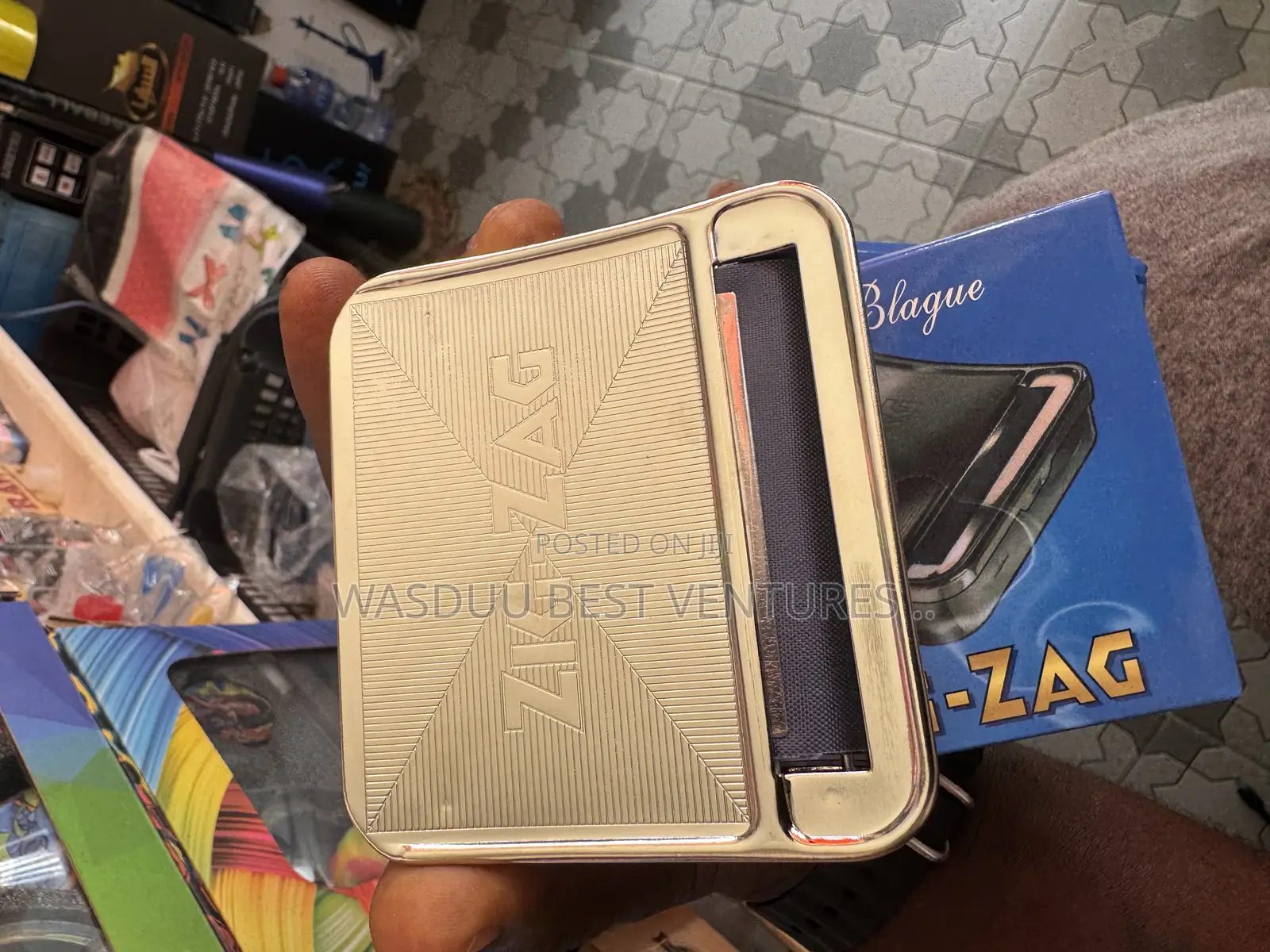 Automatic Cigarette Tobacco Rolling Machine Box Metal 70mm Zig Zag in ...