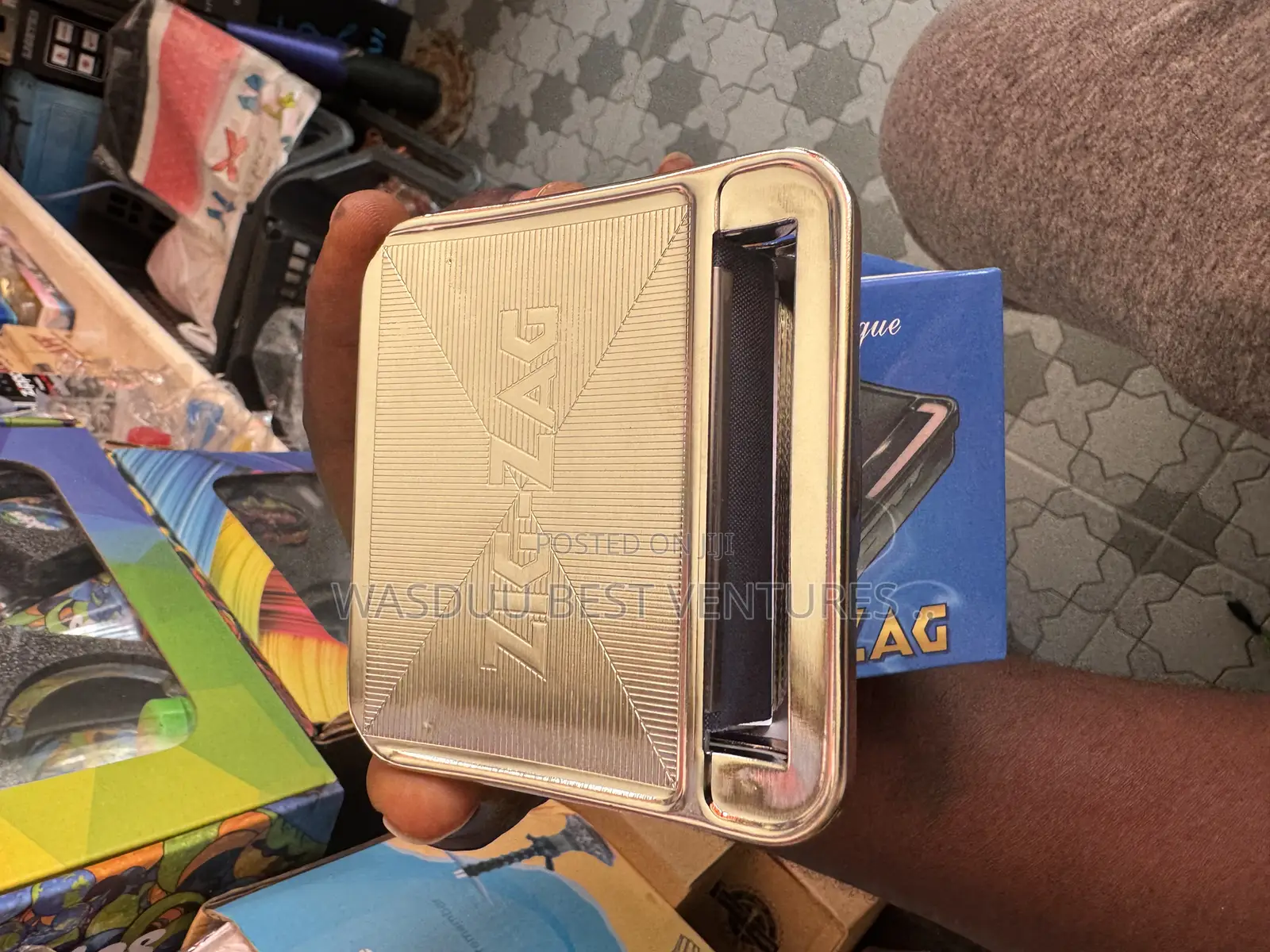 Automatic Cigarette Tobacco Rolling Machine Box Metal 70mm Zig Zag in ...